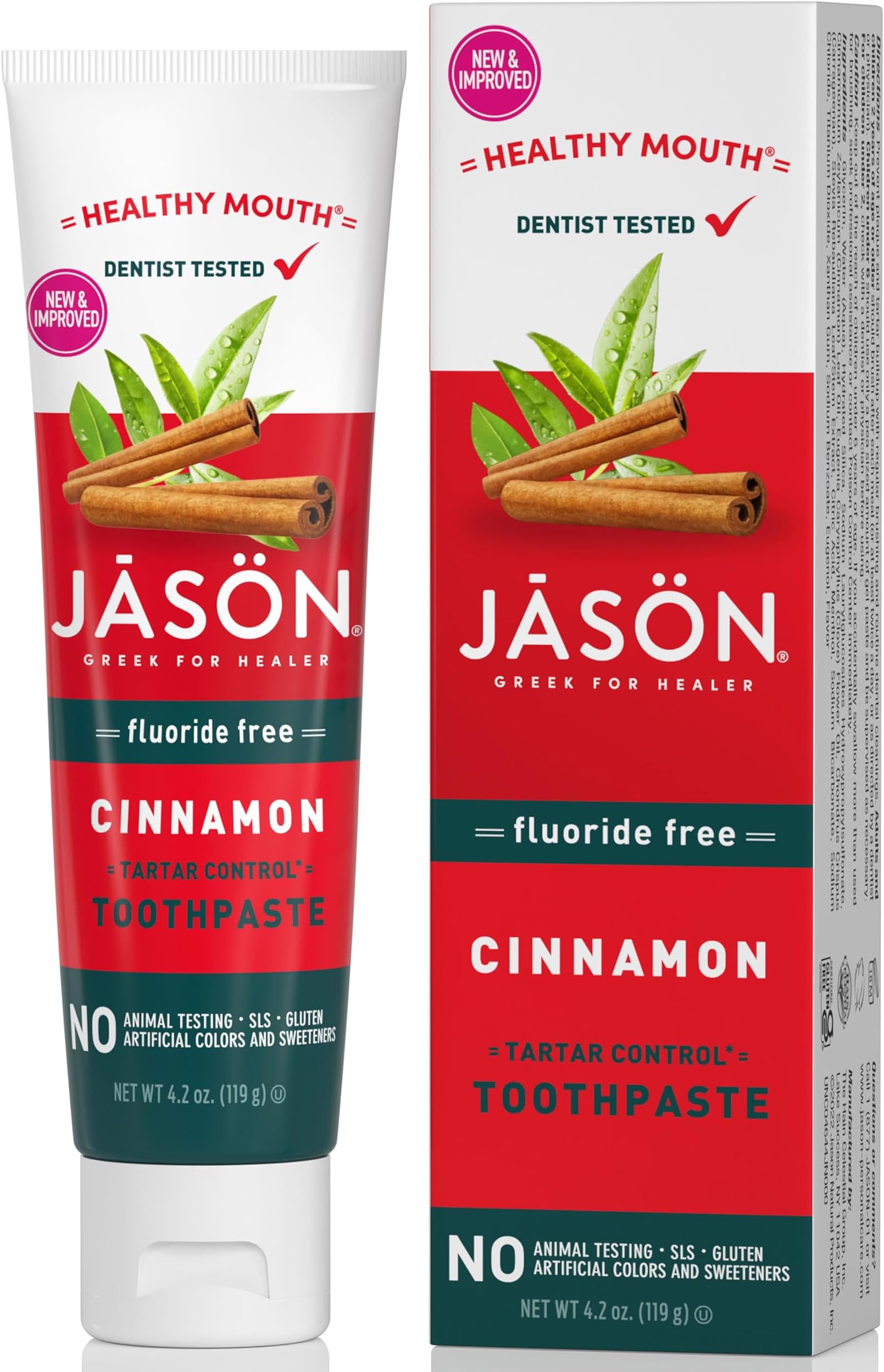 Amazon.com: Jason Natural Healthy Mouth Toothpaste, 4.2 oz : Beauty ...
