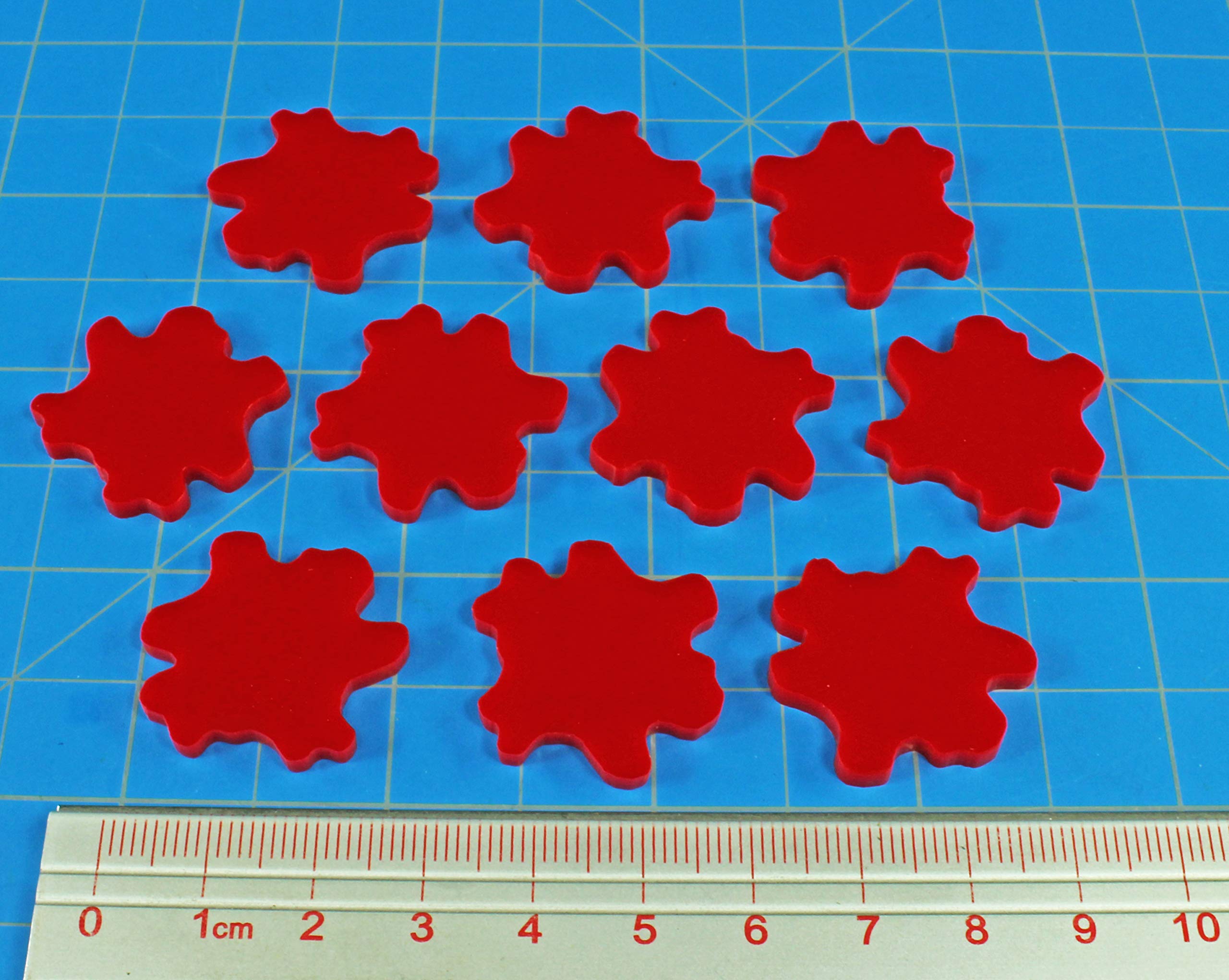 Snapklik.com : LITKO Blood Splatter Tokens Wound Counter Casualty ...