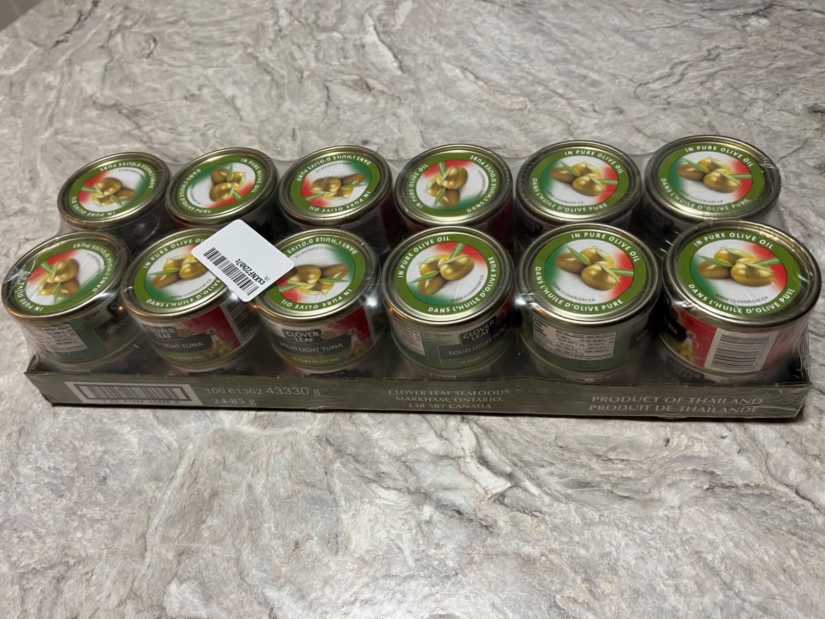 Clover Leaf Solid Light Tuna In Pure Olive Oil - 85g, 24 Count - Canned ...