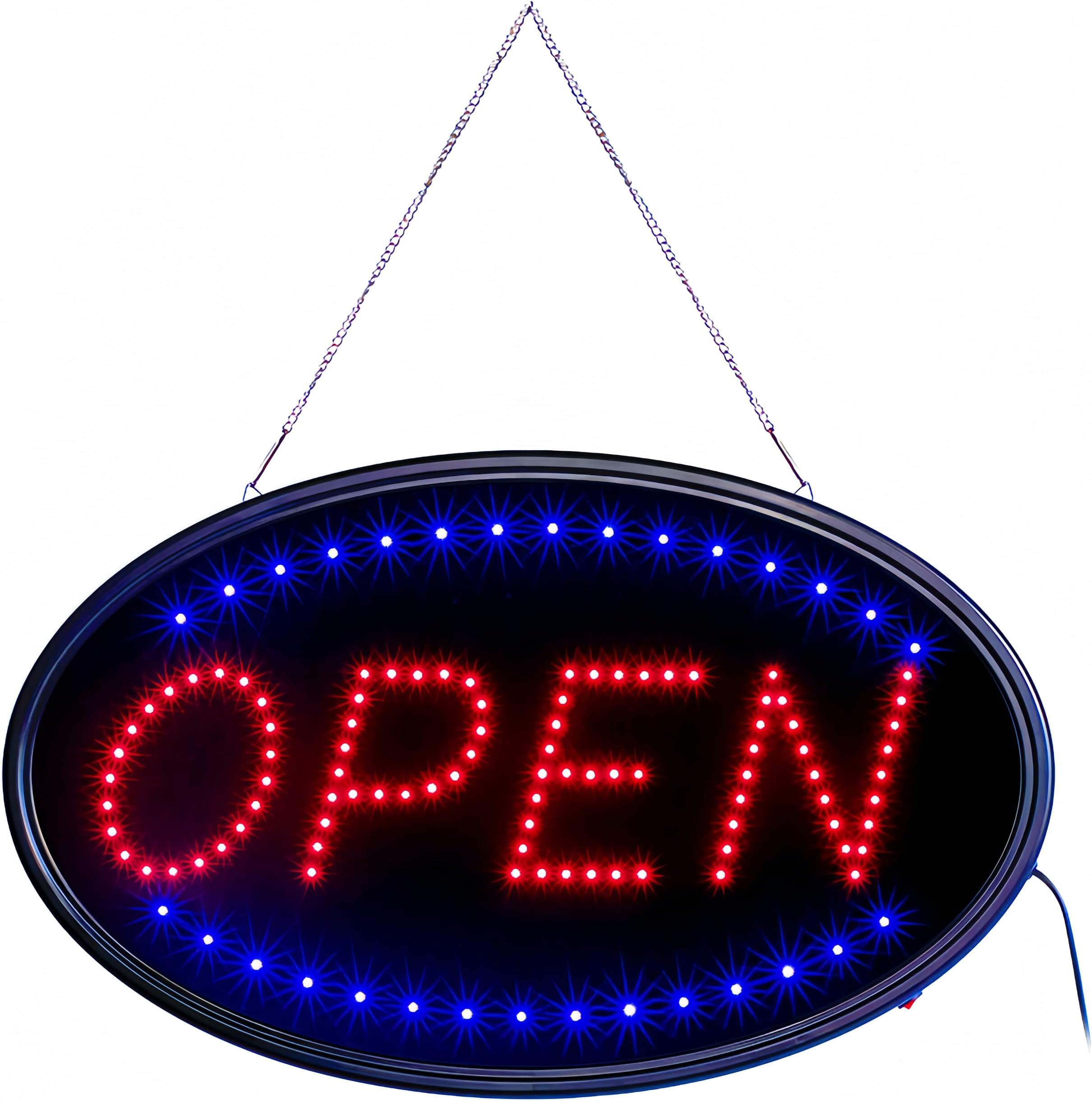 Amazon.com : Neon Open Sign, LED Open Sign for Business, 19"x10 ...