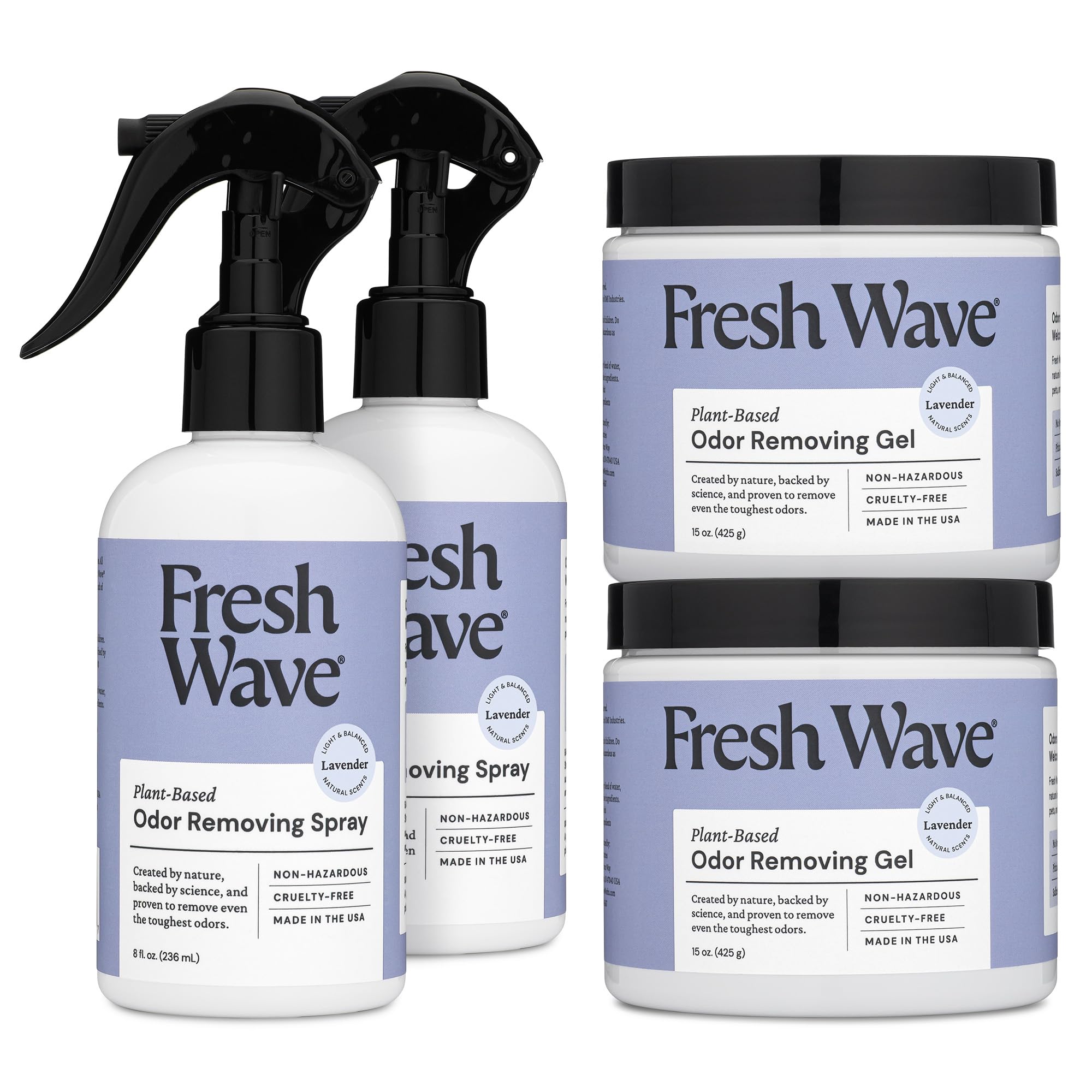 Amazon.com: Fresh Wave Lavender Odor Removing Gel & Spray Bundle: (2 ...