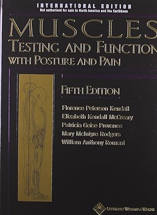 Muscles: Testing and Function, with Posture and Pain : Kendall ...