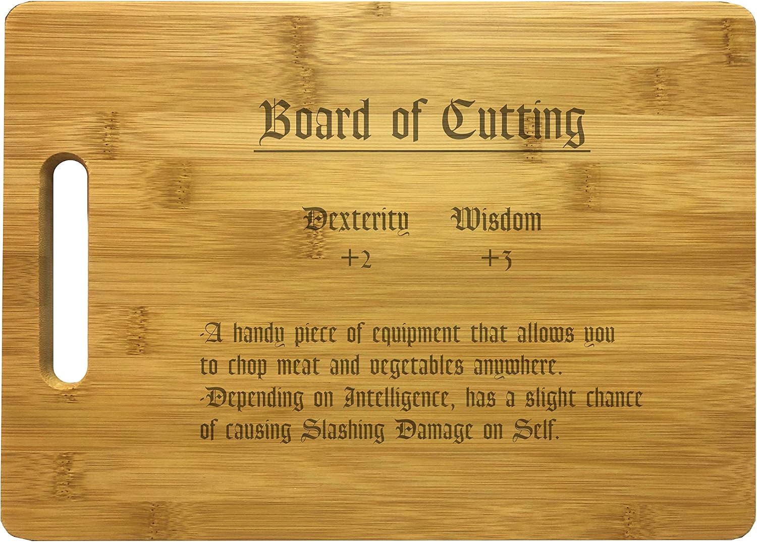 Amazon.com: DND Roleplaying Gifts, Board of Cutting Funny Item ...