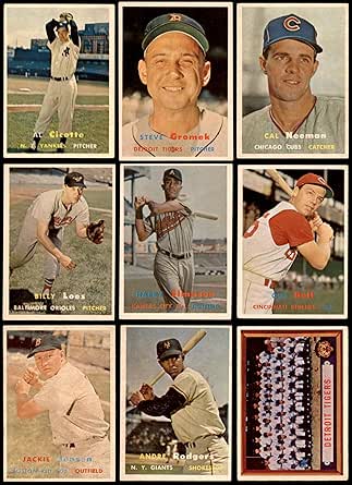 Amazon.com: 1957 Topps Baseball 100 Card Starter Set/Lot (Baseball Set ...