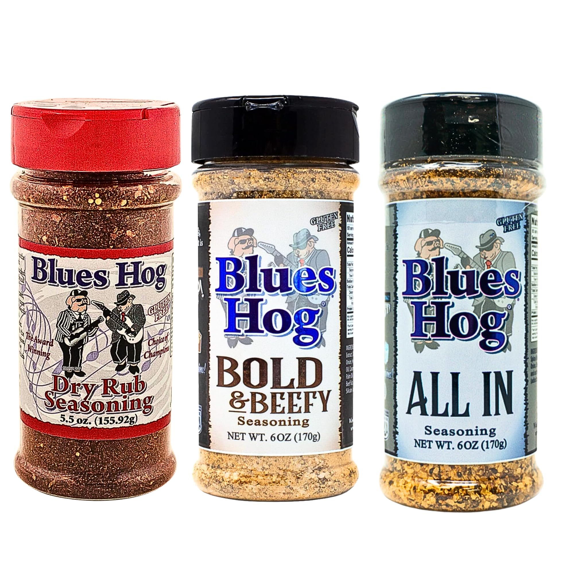 Amazon.com : Blues Hog Original Dry Rub All-Purpose Seasoning (5.5 Oz ...