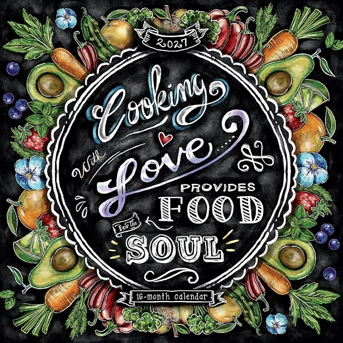 Amazon.com: Cooking with Love Provides Food for The Soul 2027 Wall ...