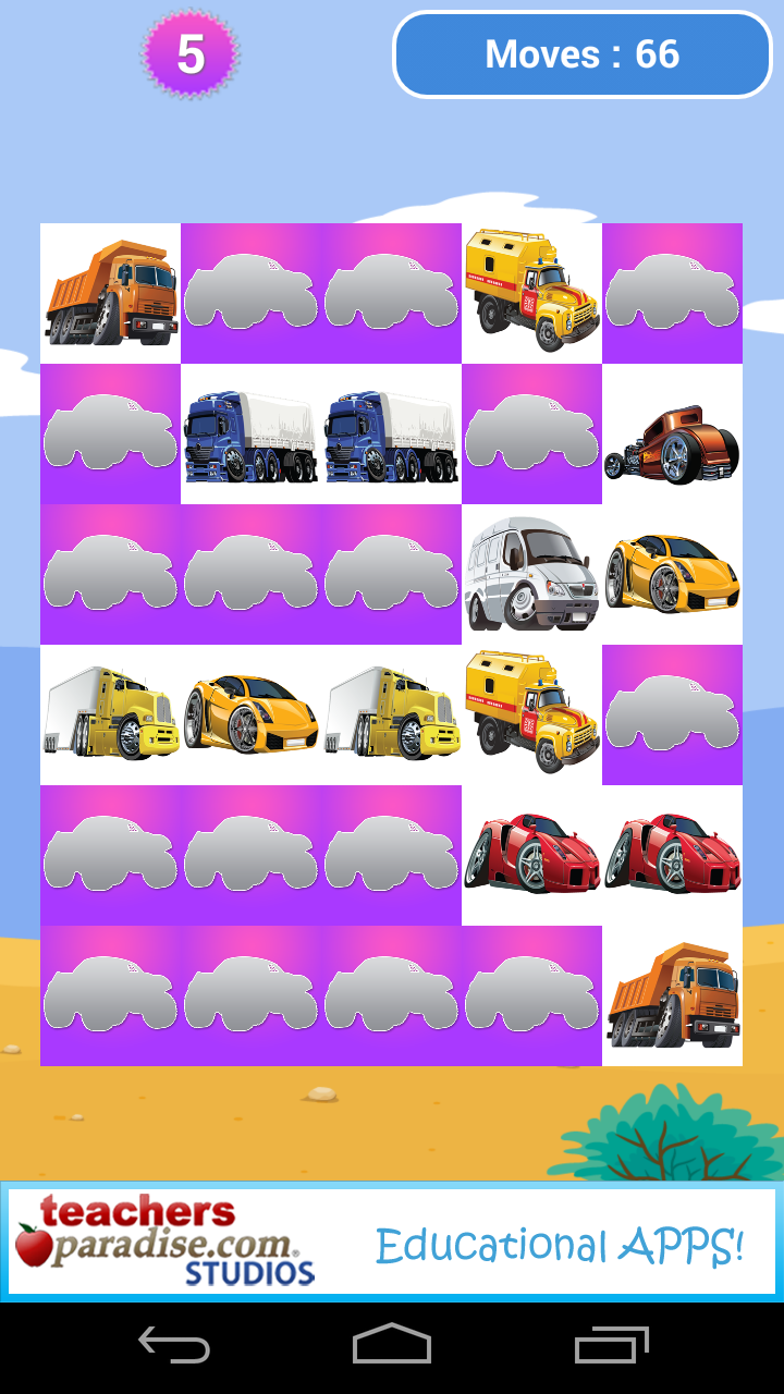 Kids Memory Game Cars & Trucks - App on the Amazon Appstore