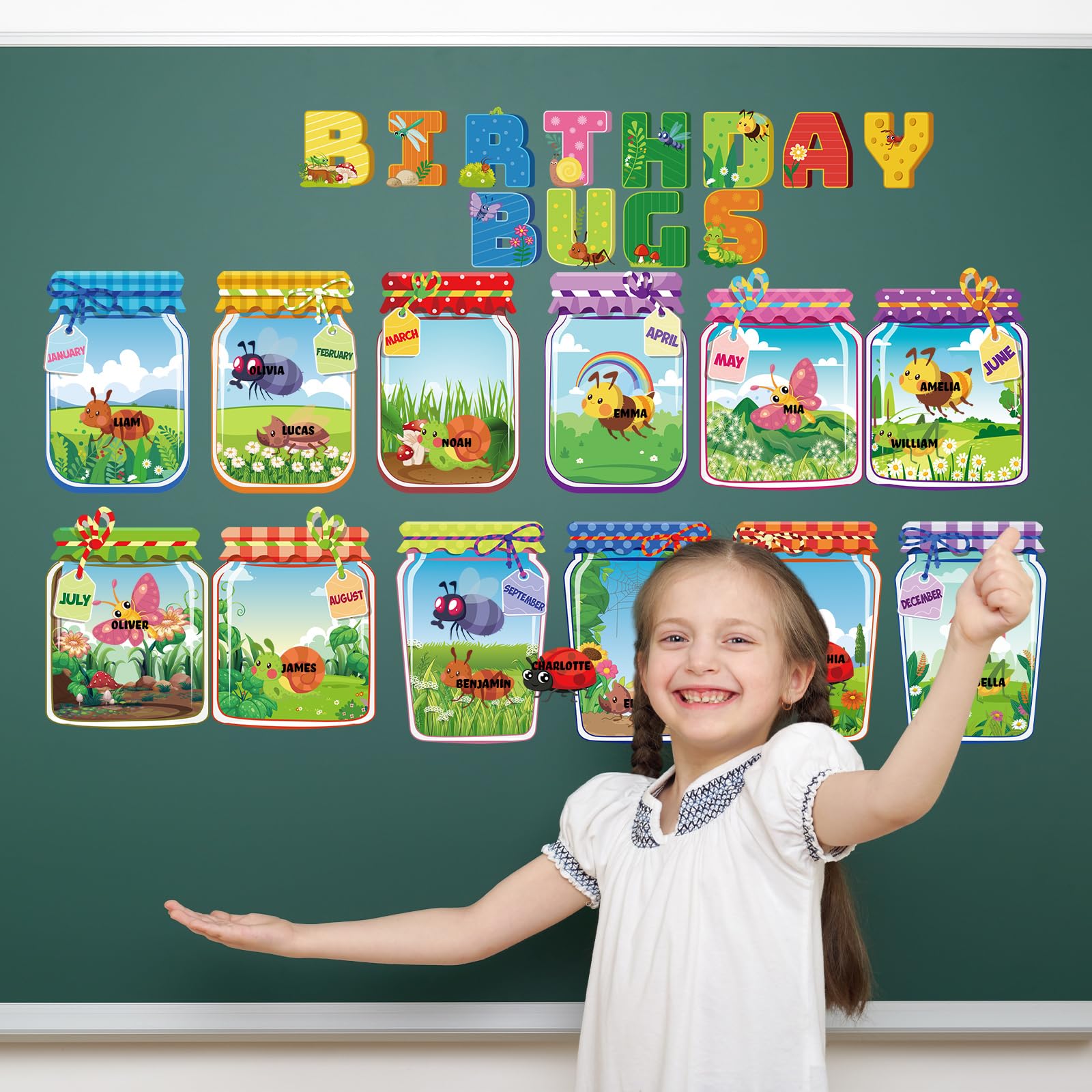 Snapklik.com : Colarr Birthday Bulletin Board Set For Classroom Under ...