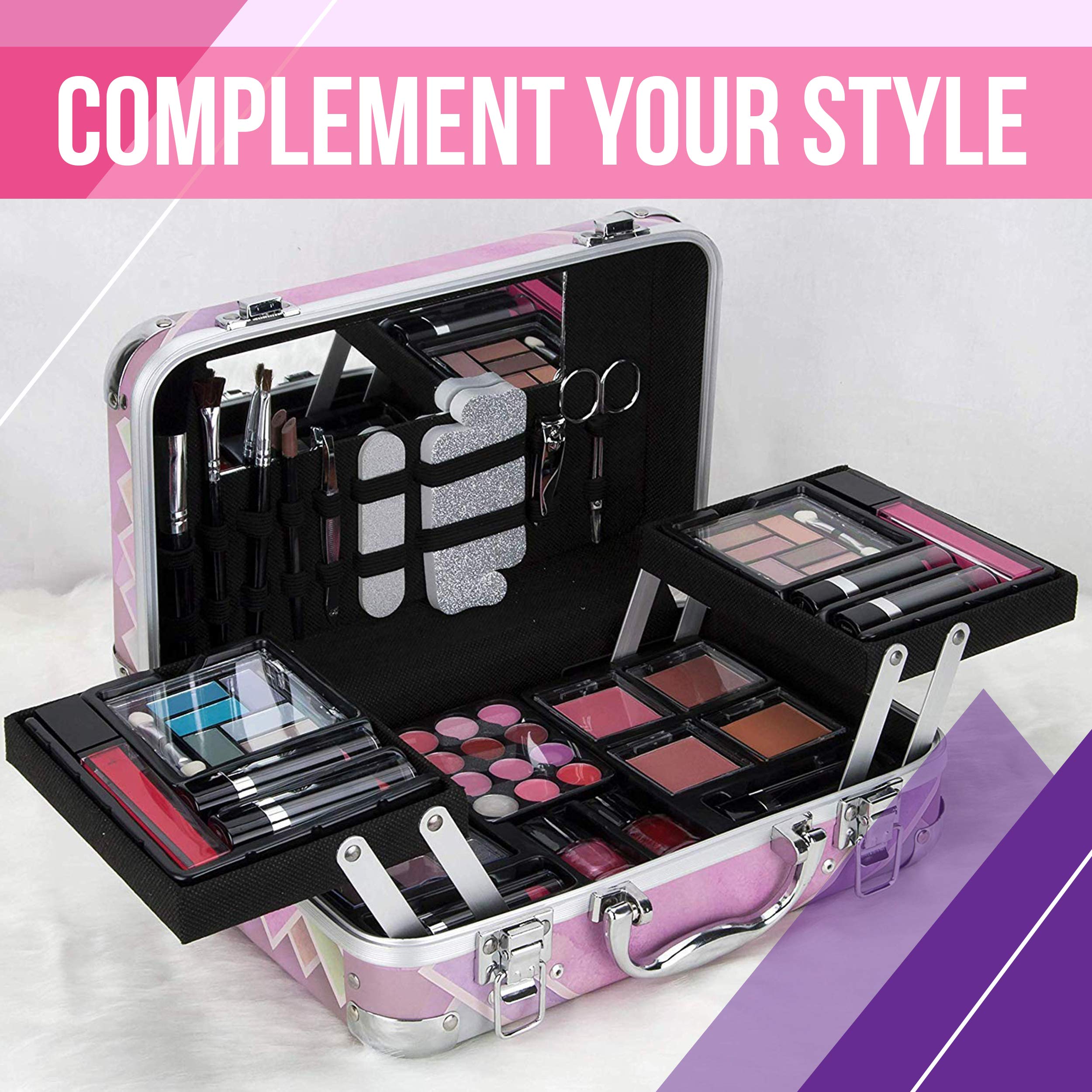 Ver Beauty Starter Carry-All Teen Makeup Kit Gift Set, Pink, 1 Count ...