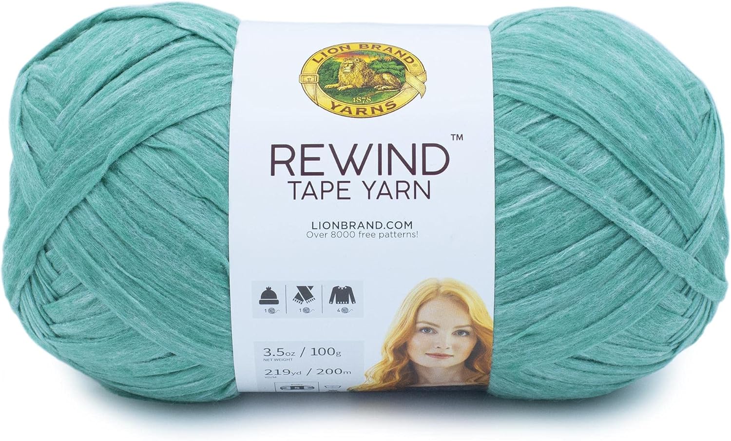 Lion Brand Yarn Rewind Yarn, Yarn for Knitting and Crocheting, Craft ...
