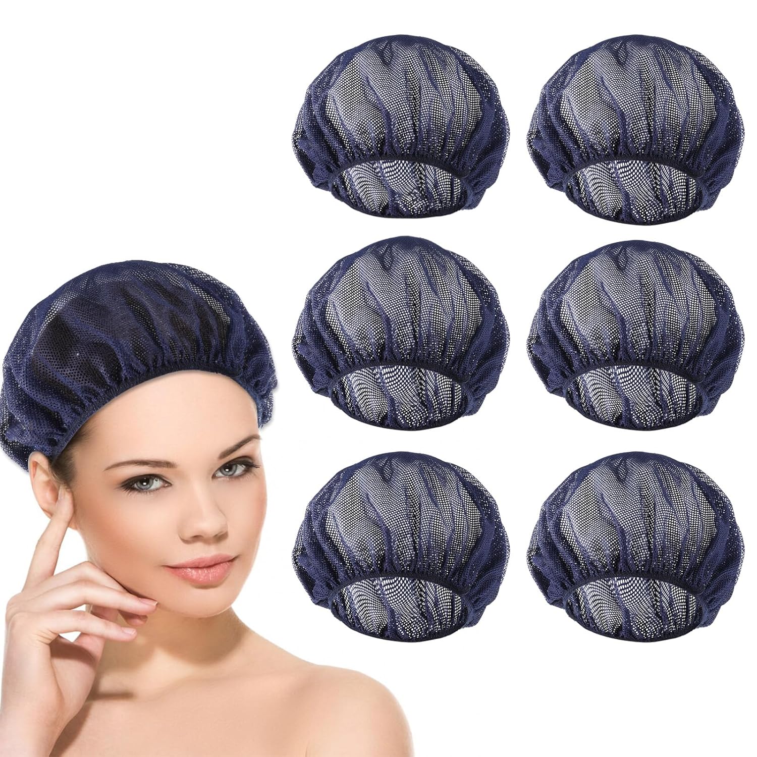 Amazon.com : Jeffdad 6Pcs Hair Net for Sleep, Reusable Hair Net for ...