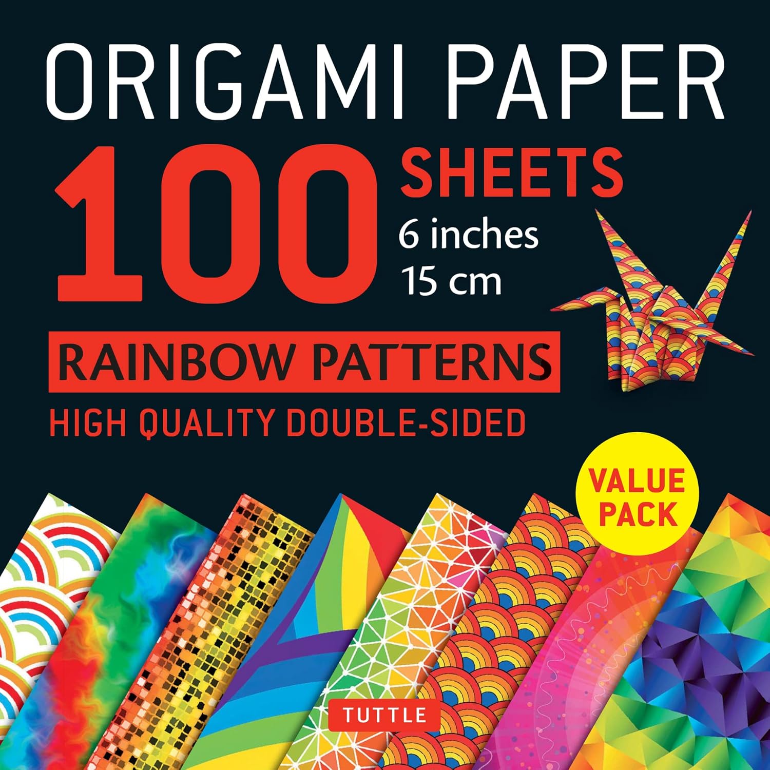 Amazon.com: Origami Paper 100 Sheets Rainbow Patterns 6" (15 cm ...