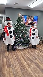 Amazon.com: Fun Express Adult Snowman Costume, Size Large, 45" x 68 ...