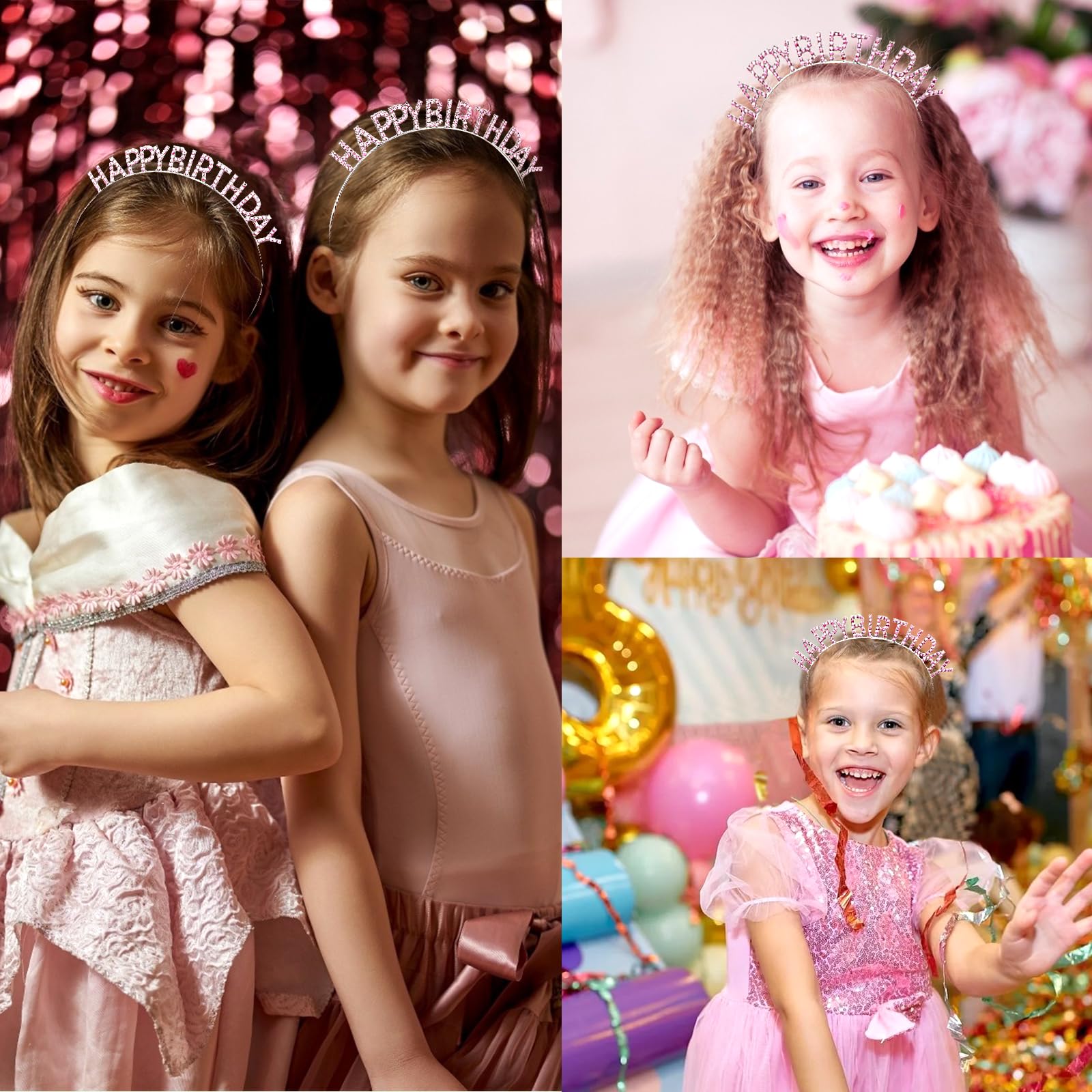 Snapklik.com : CIEHER Headband For Women Girls, Happy Birthday Crown ...