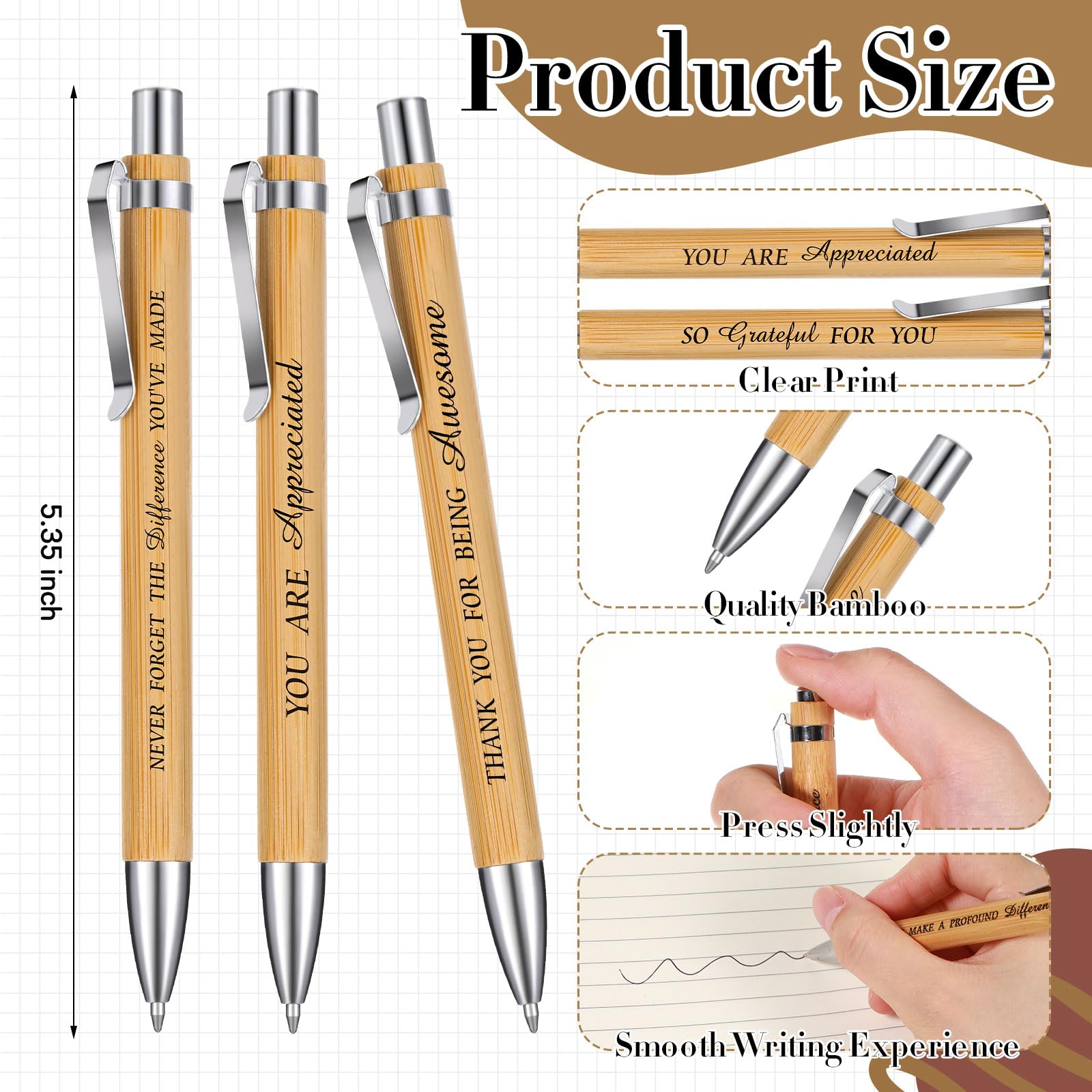 Snapklik.com : 120 Pcs Thank You Gift Set Include Spiral Inspirational ...