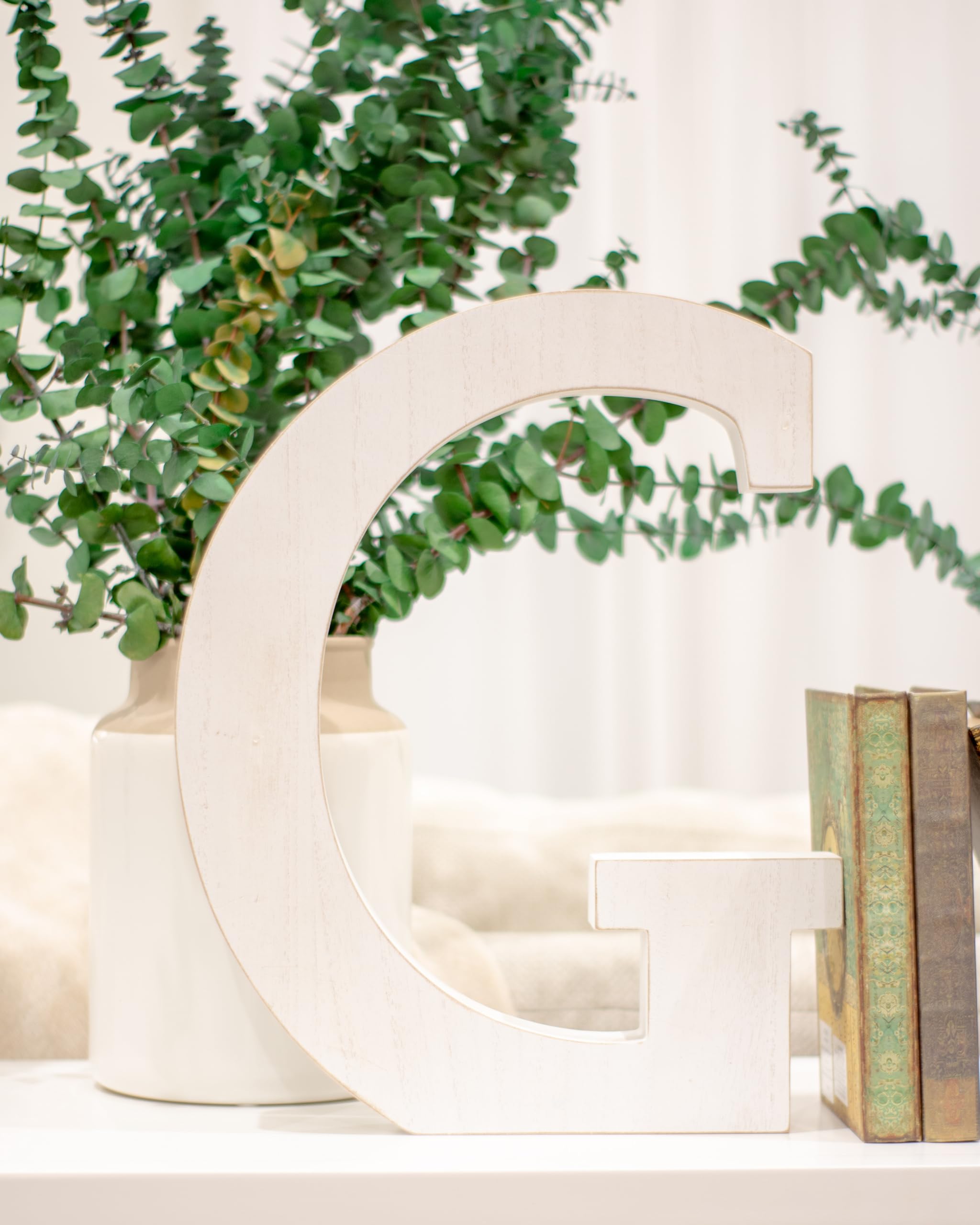 Snapklik.com : BARNWOODUSA Rustic Large Alphabet Letters - Standing ...
