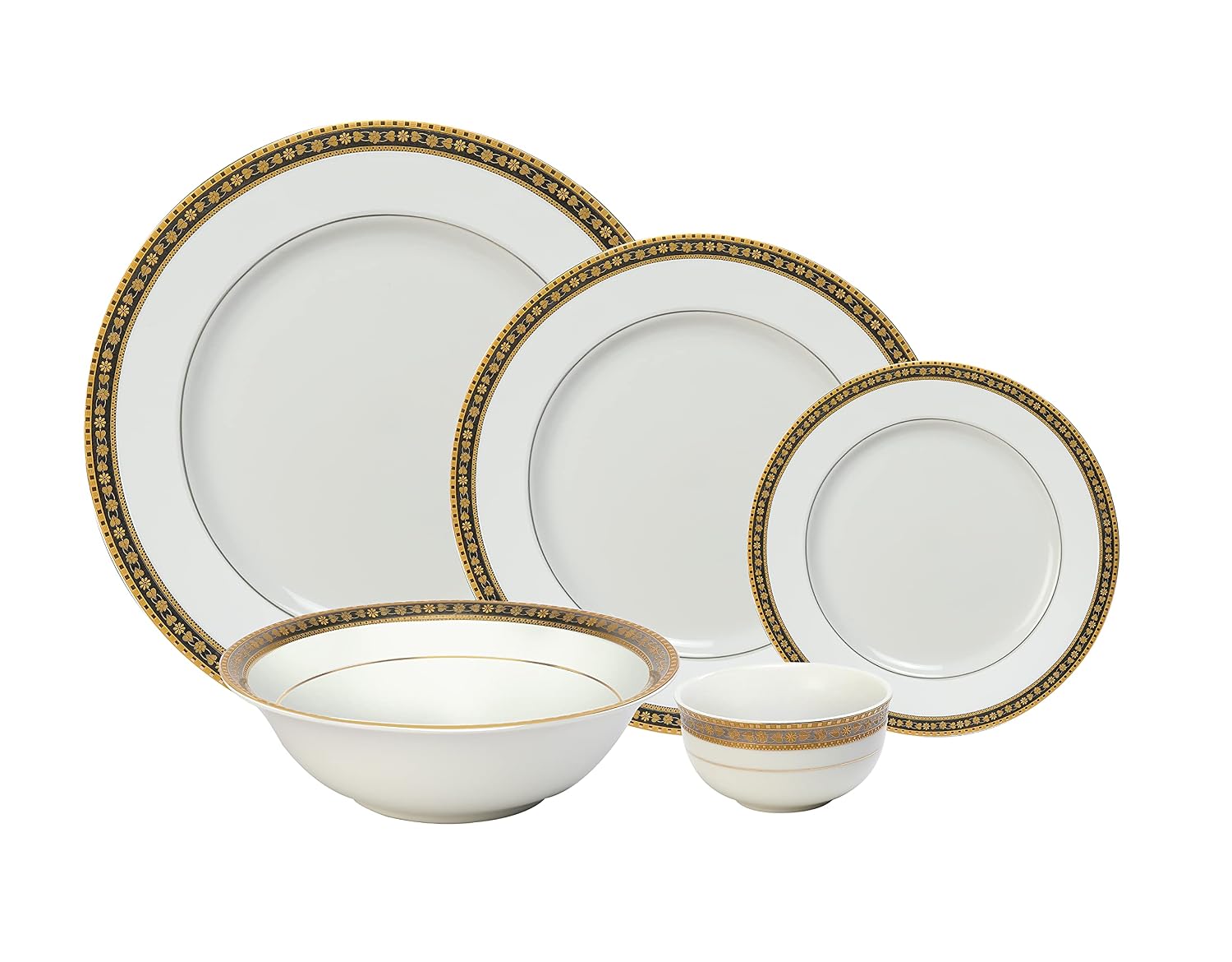 Hitkari Porcelain 11545 Dinner Set 21 Pcs.|Dinner Set for 6|Material ...