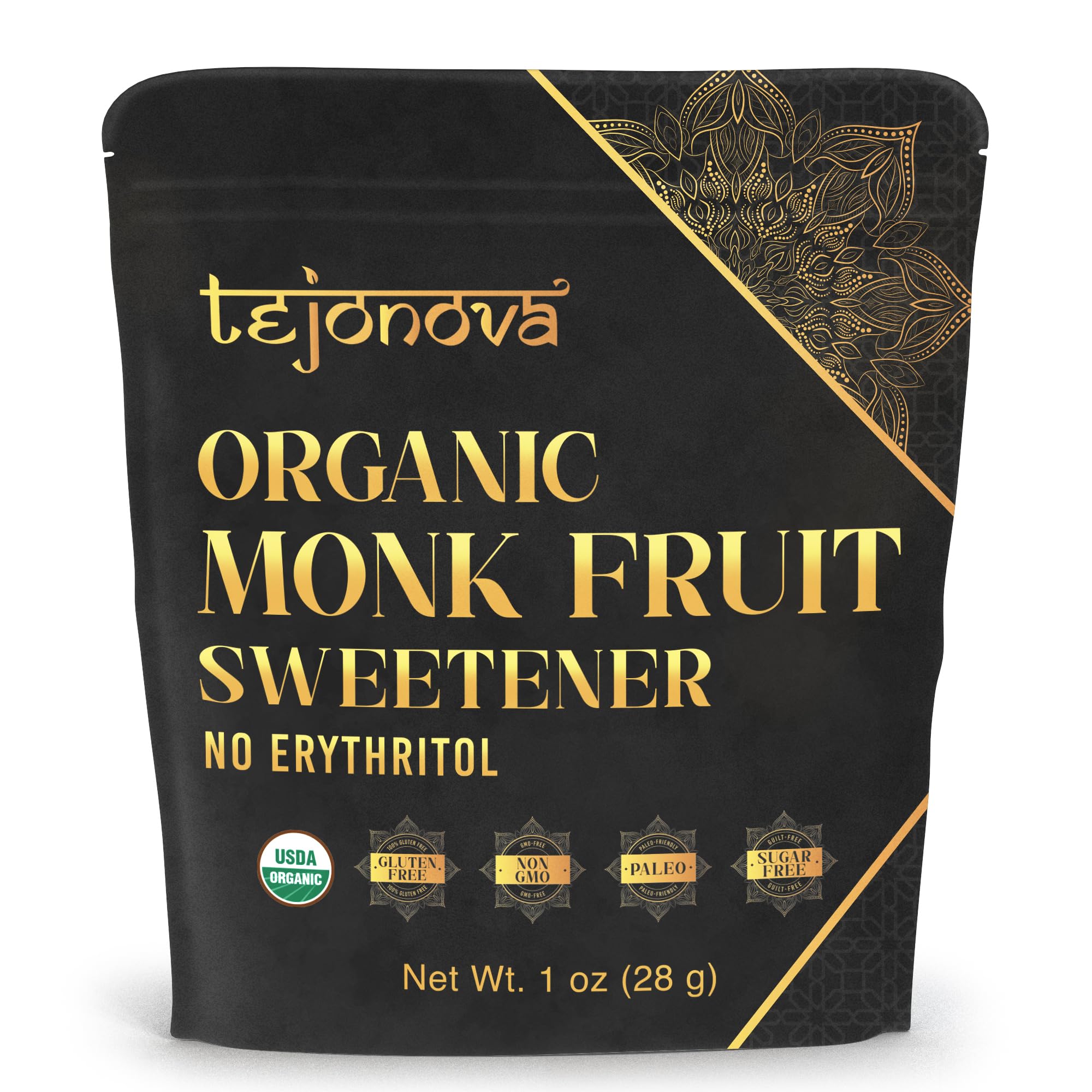Organic Monk Fruit Powder, Pure Monk Fruit Sweetener No Erythritol ...