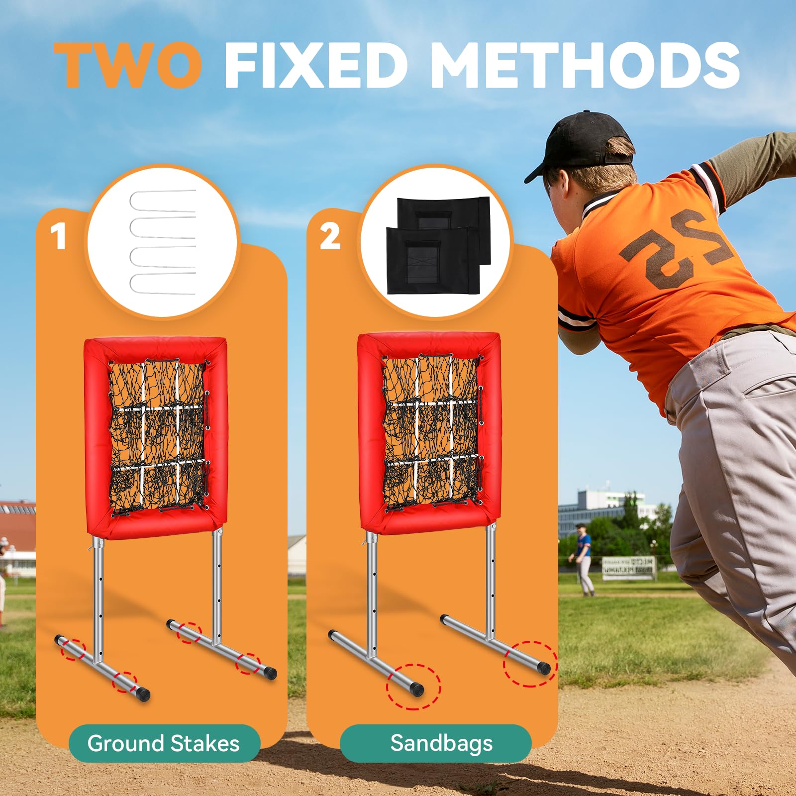 Snapklik.com : Newhai 9 Hole Pitching Net 9 Grid Pitching Target Strike ...