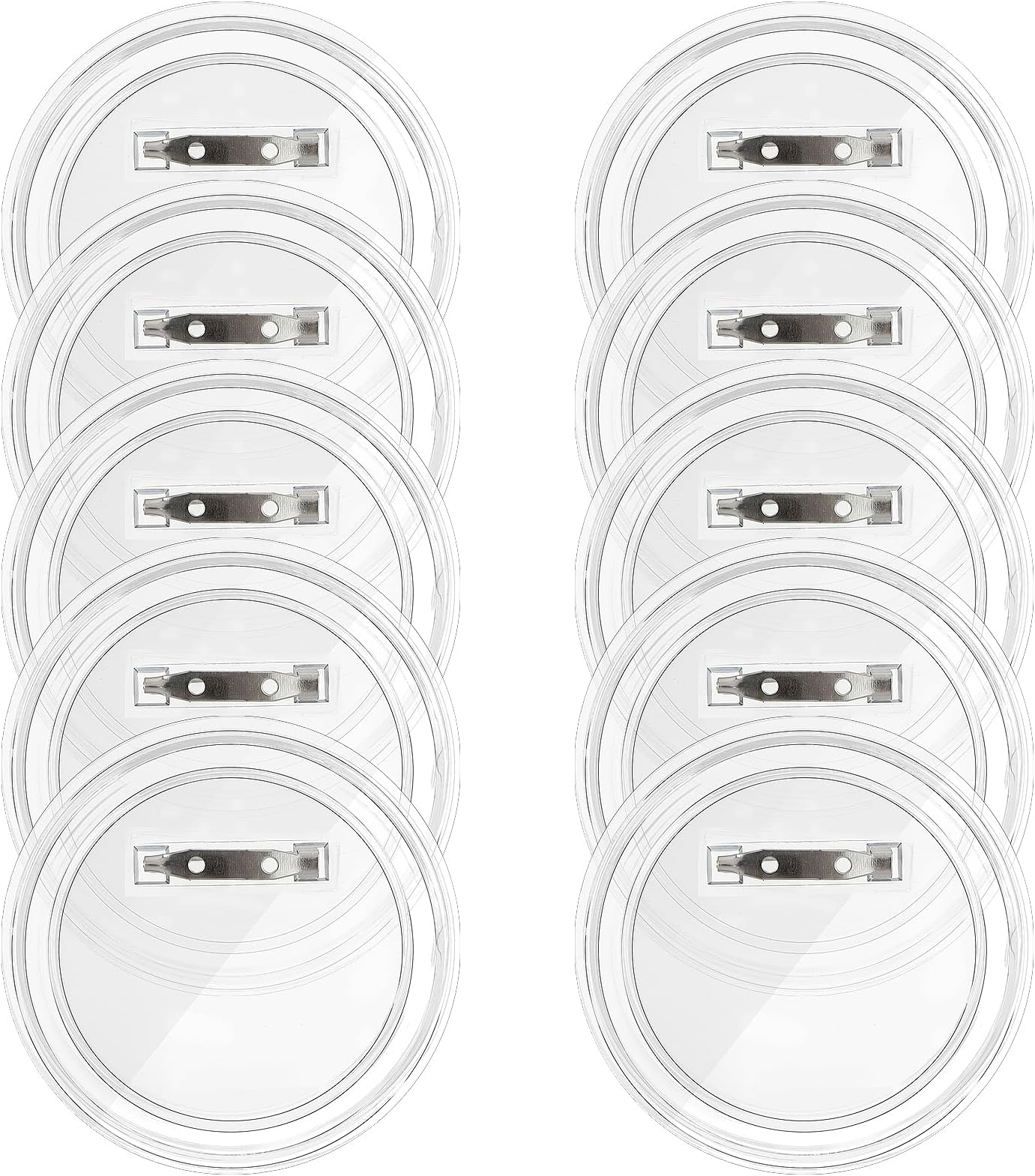 Amazon.com: One Package of 12 pieces Design-A-Button 2-1/2"-Clear Plastic