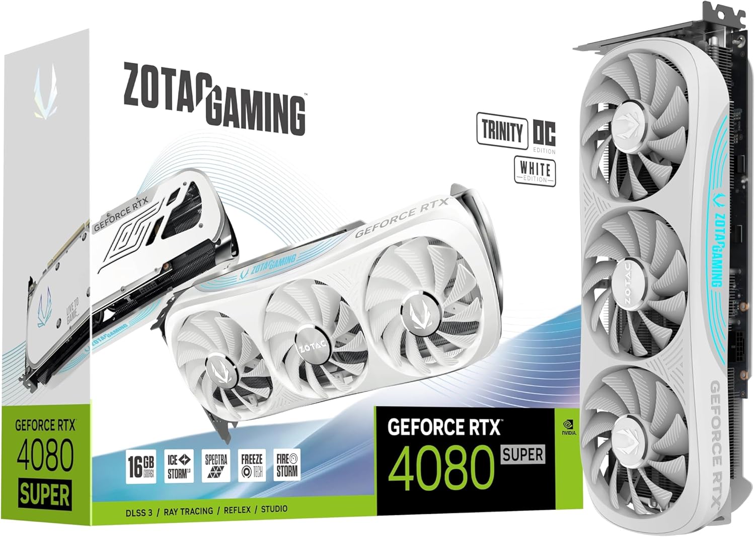 Amazon.com: ZOTAC Gaming GeForce RTX 4080 Super Trinity OC White Edition DLSS 3 16GB GDDR6X 256 ...