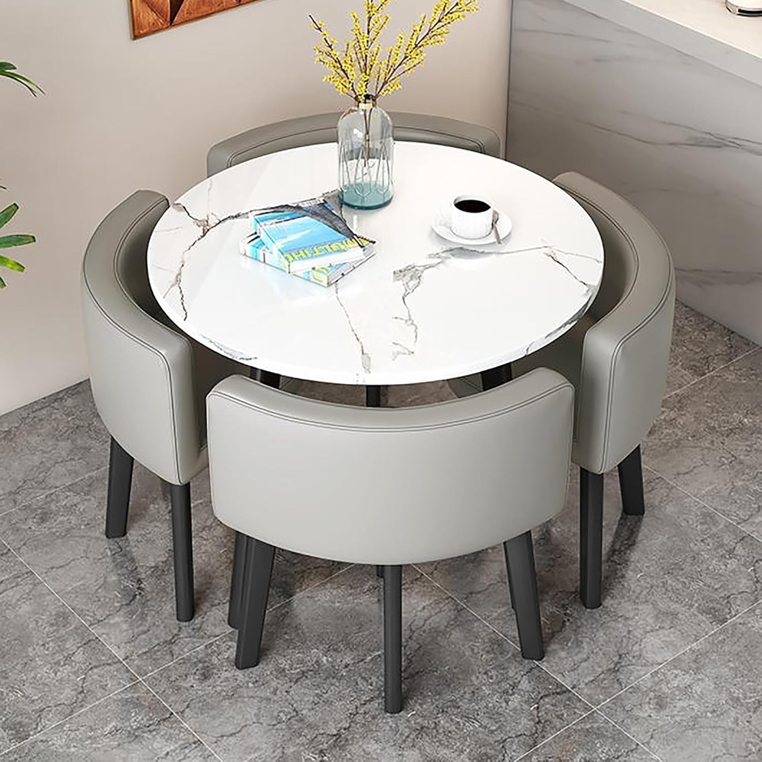 Dining Room Table and Chairs Set for 4 - Round/Square Furniture for ...