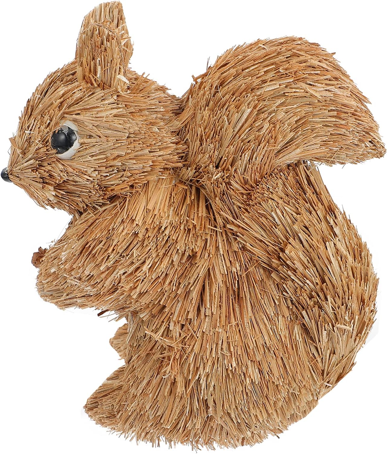Amazon.com: NUOBESTY Straw Squirrel Figurine Christmas Squirrels Decor ...