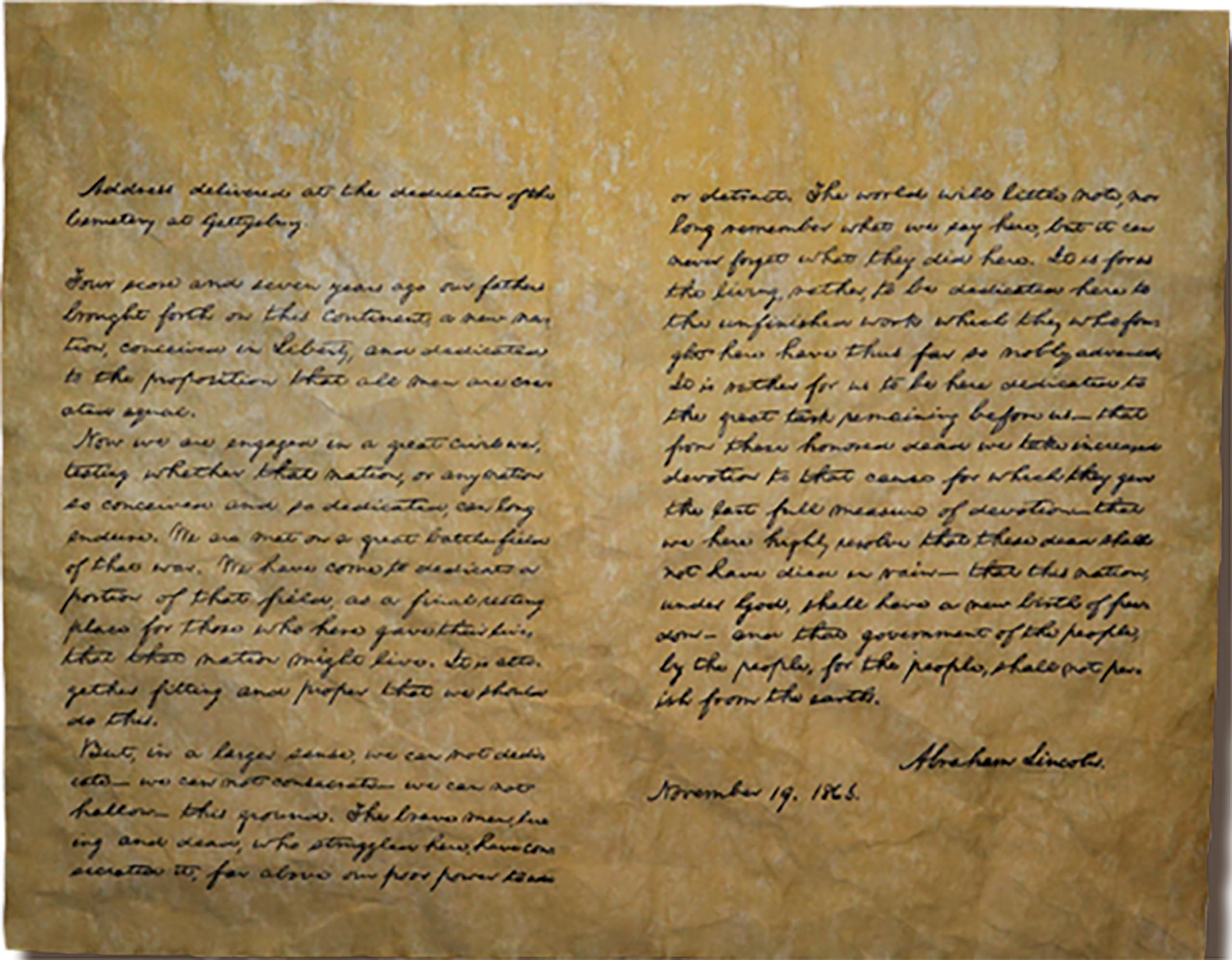 Amazon.com: Gettysburg Address 1863 Nfirst Page Of The Nicolay Copy ...