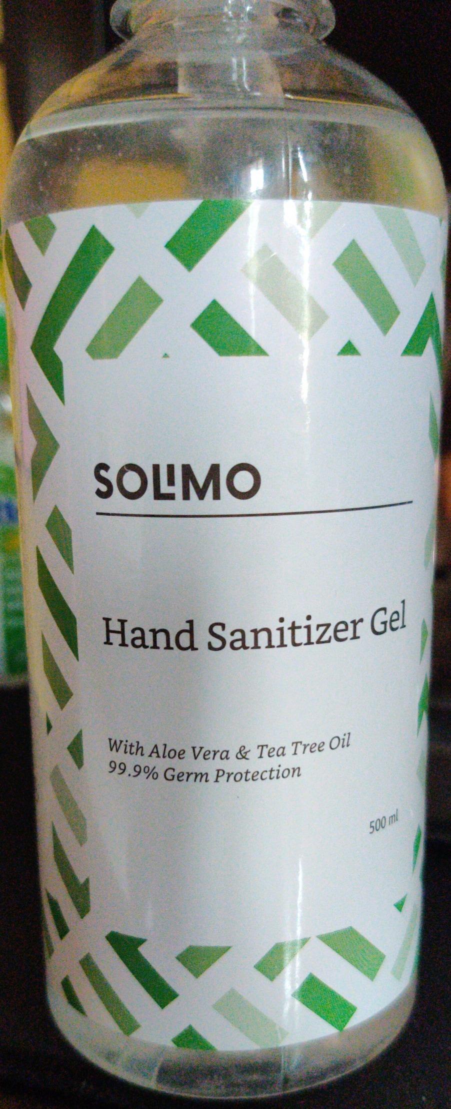 Amazon Brand - Solimo Hand Sanitizer Gel (75% v/v Alcohol) with Vit E ...