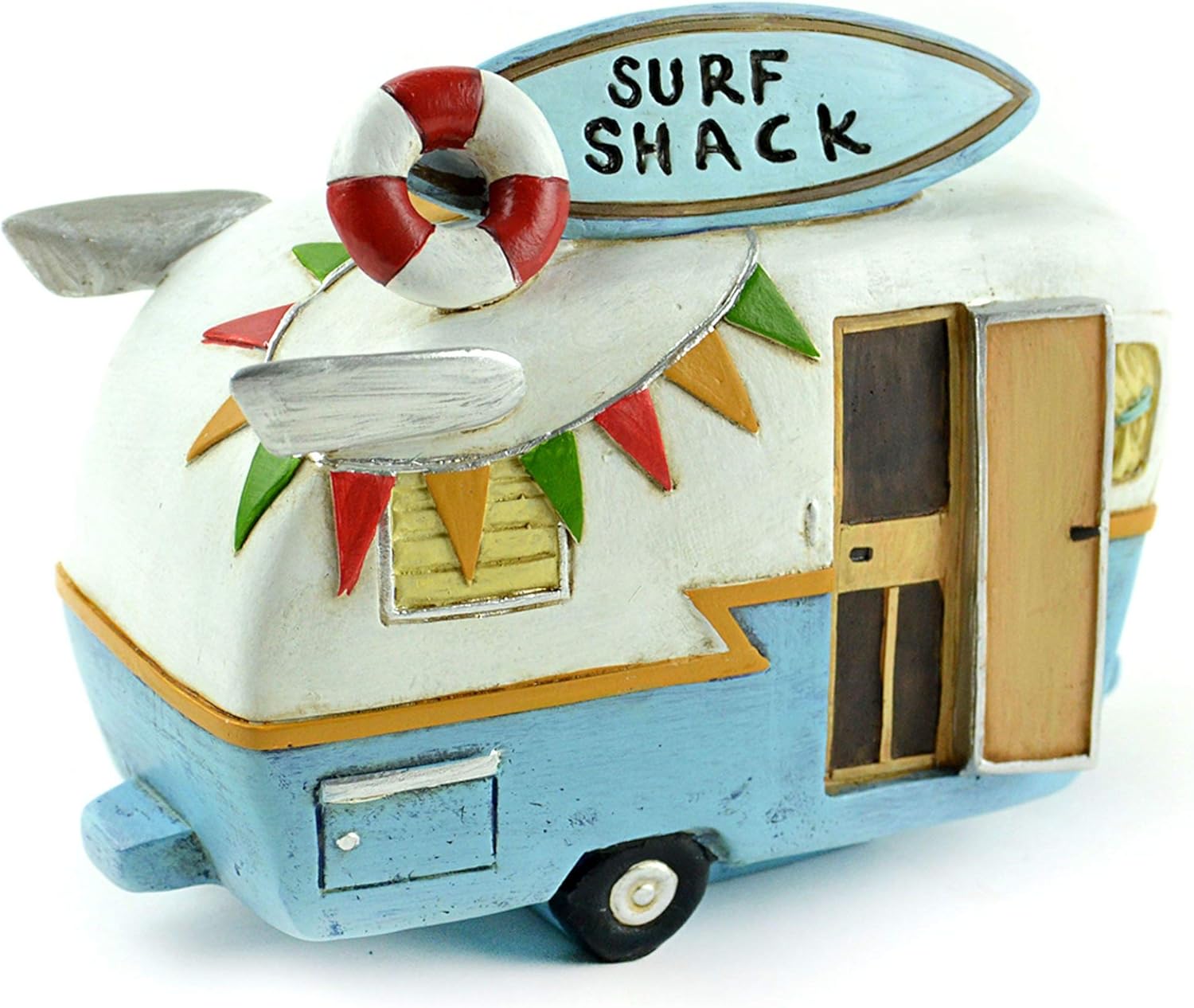 Amazon.com: MWD Miniature Fairy Garden Retro Airstream RV Beach Camper ...