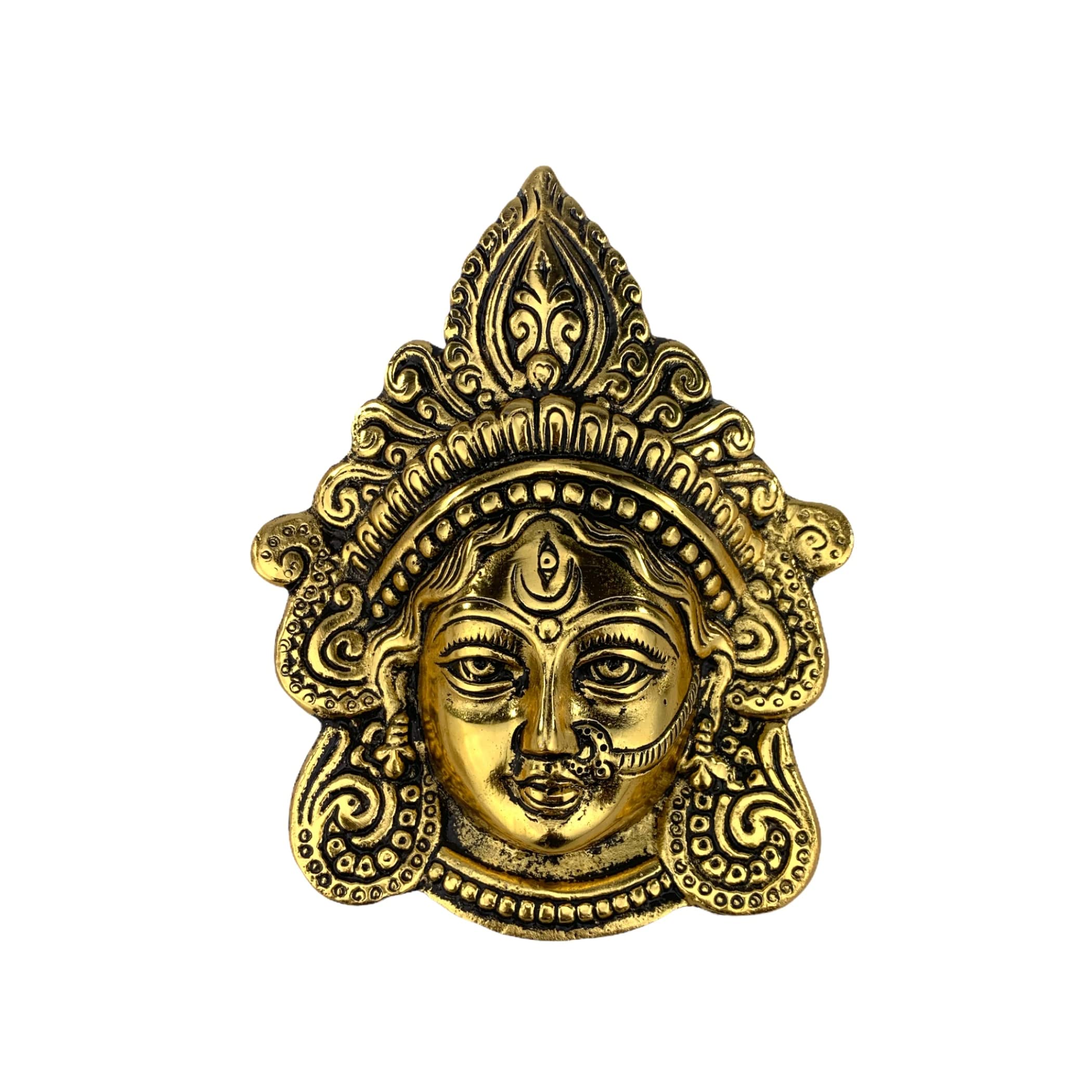Buy LOVENSPIRE Durga Face Hanging, Metal Goddess Durga Face, Durga Maa ...
