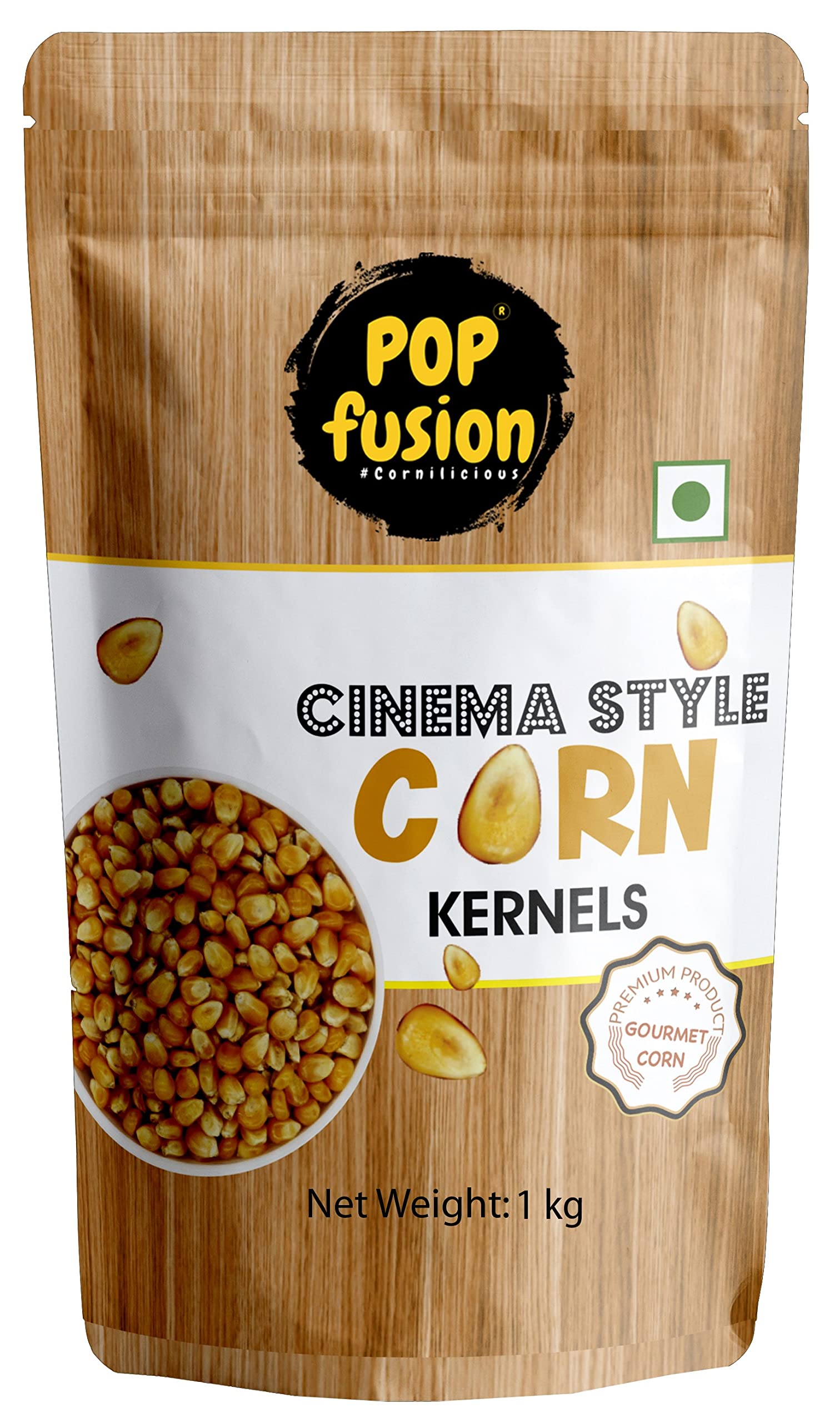 Buy Popfusion Kernel 1KG | Big Size Gourmet Pop Corn Kernels Imported ...