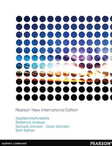 Applied Multivariate Statistical Analysis: Pearson New International ...