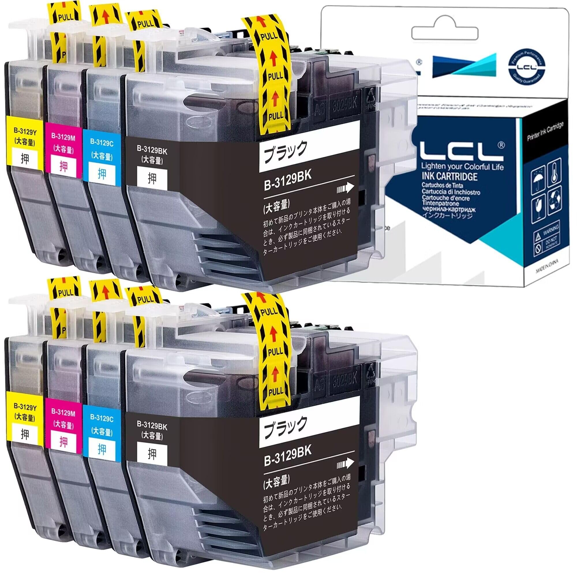 Amazon.co.jp: LCL Brother用 ブラザー用 LC3129-4PK LC3129 LC3129BK LC3129C LC3129M LC3129Y 大容量 互換インク ...
