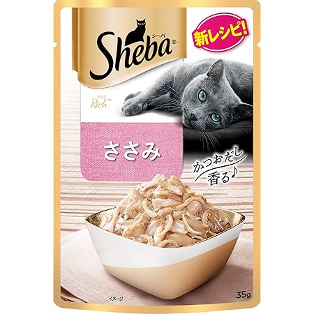 Amazon.co.jp: シーバ 自然素材レシピ キャットフード まぐろ・かつお入り ささみ 成猫用 35g×12個(まとめ買い)【着色料・発色剤 無添加】 : ペット用品