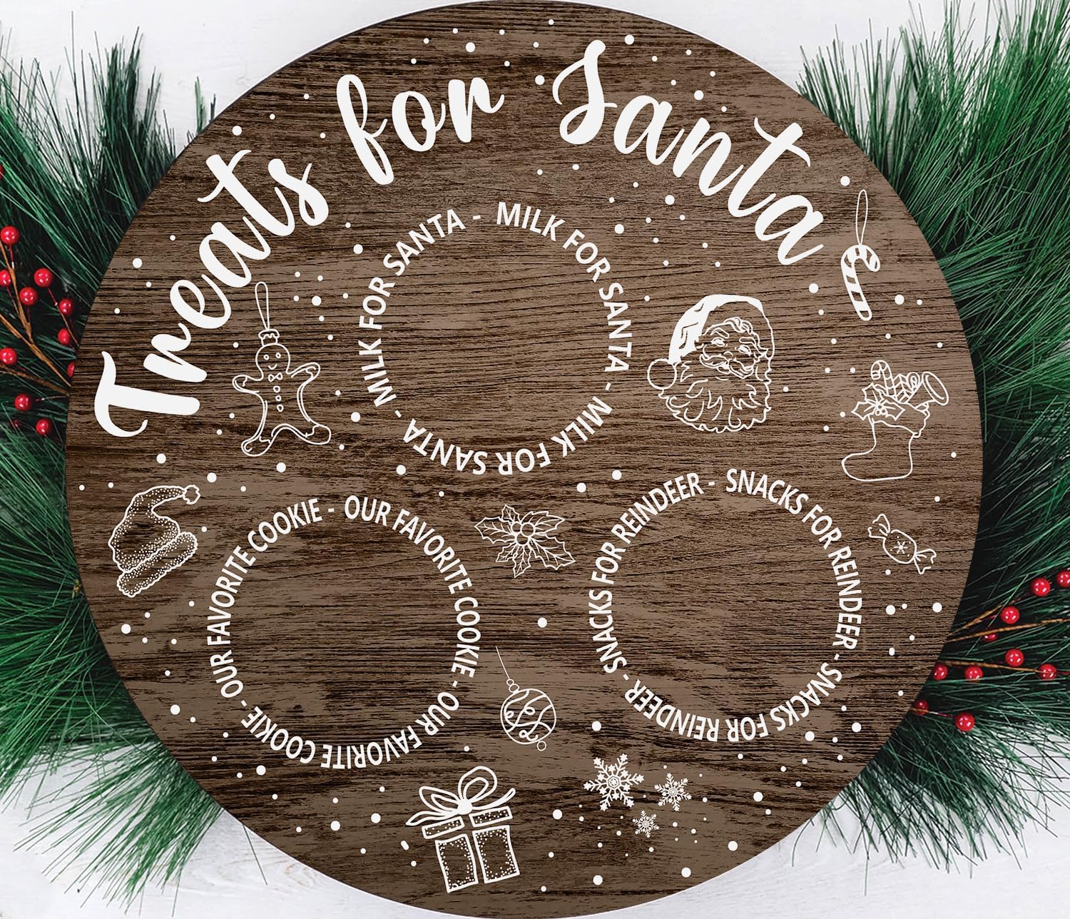 Amazon.com | Santa Cookie Plate Dear Santa Christmas Cookies Plate ...
