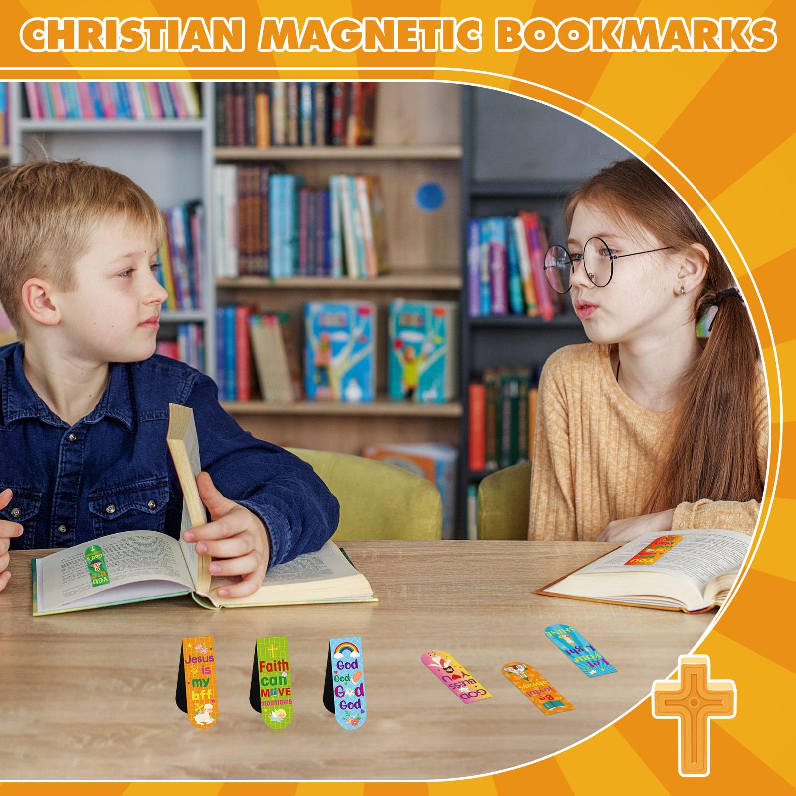 Snapklik.com : 48 Pcs Christian Bookmarks Bulk Bible Verse Magnetic ...
