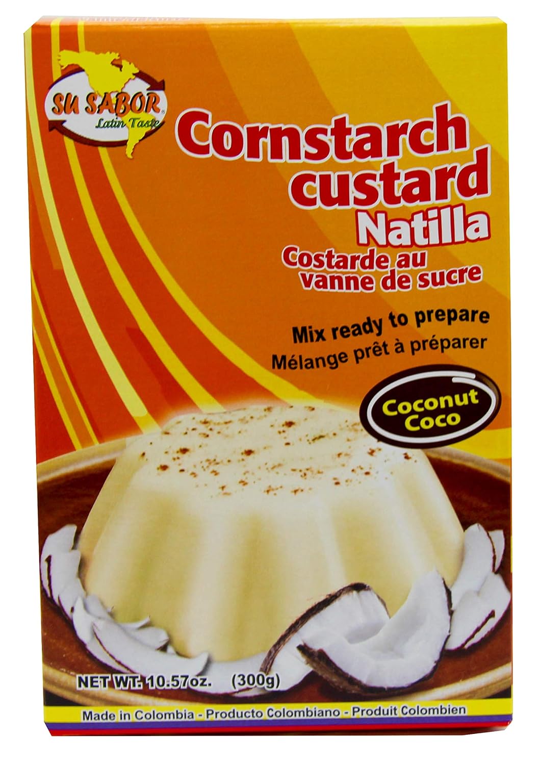 Amazon.com: Su Sabor Coconut Corn Starch Custard Natilla Sabor de Coco ...