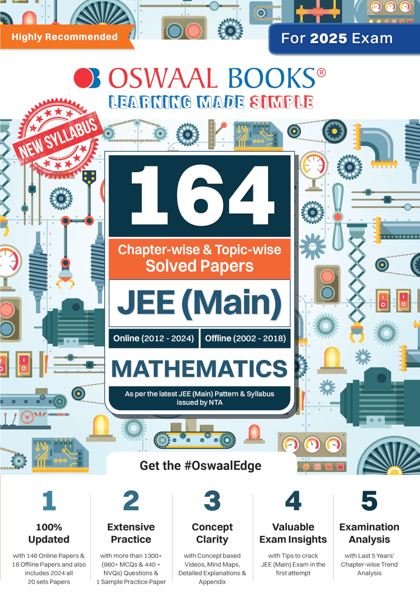 Buy Oswaal 164 Chapter-wise & Topic-wise Solved Papers JEE (Main ...