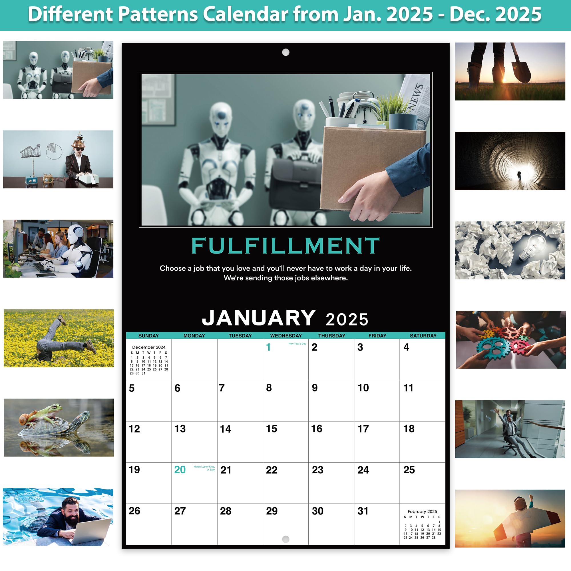 Snapklik.com : 2025 Wall Calendar - Demotivational Calendar 2025, 2025 ...