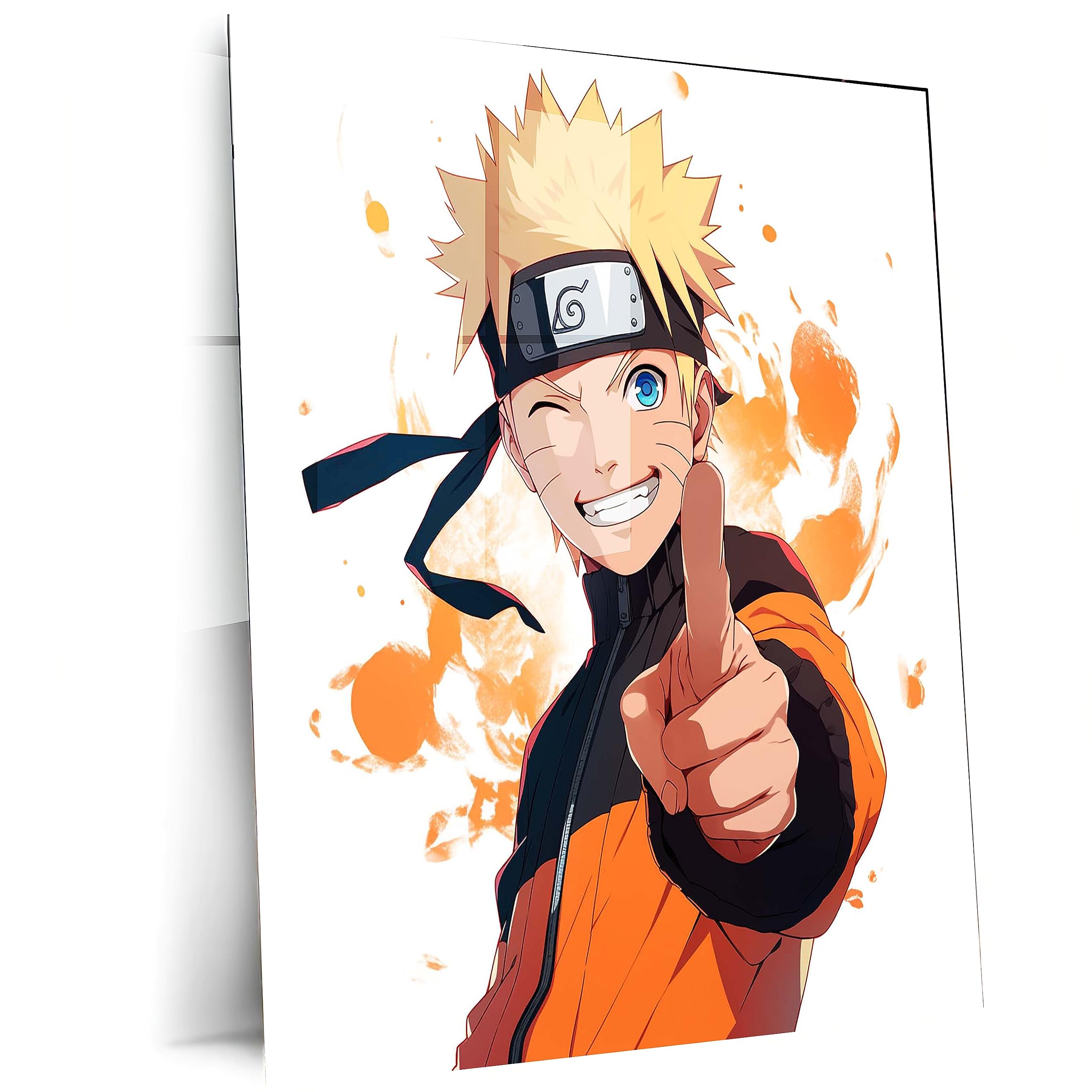 TURTLEWINGS Naruto Uzumaki from Naruto Anime Bold Look Metal Print (12 ...