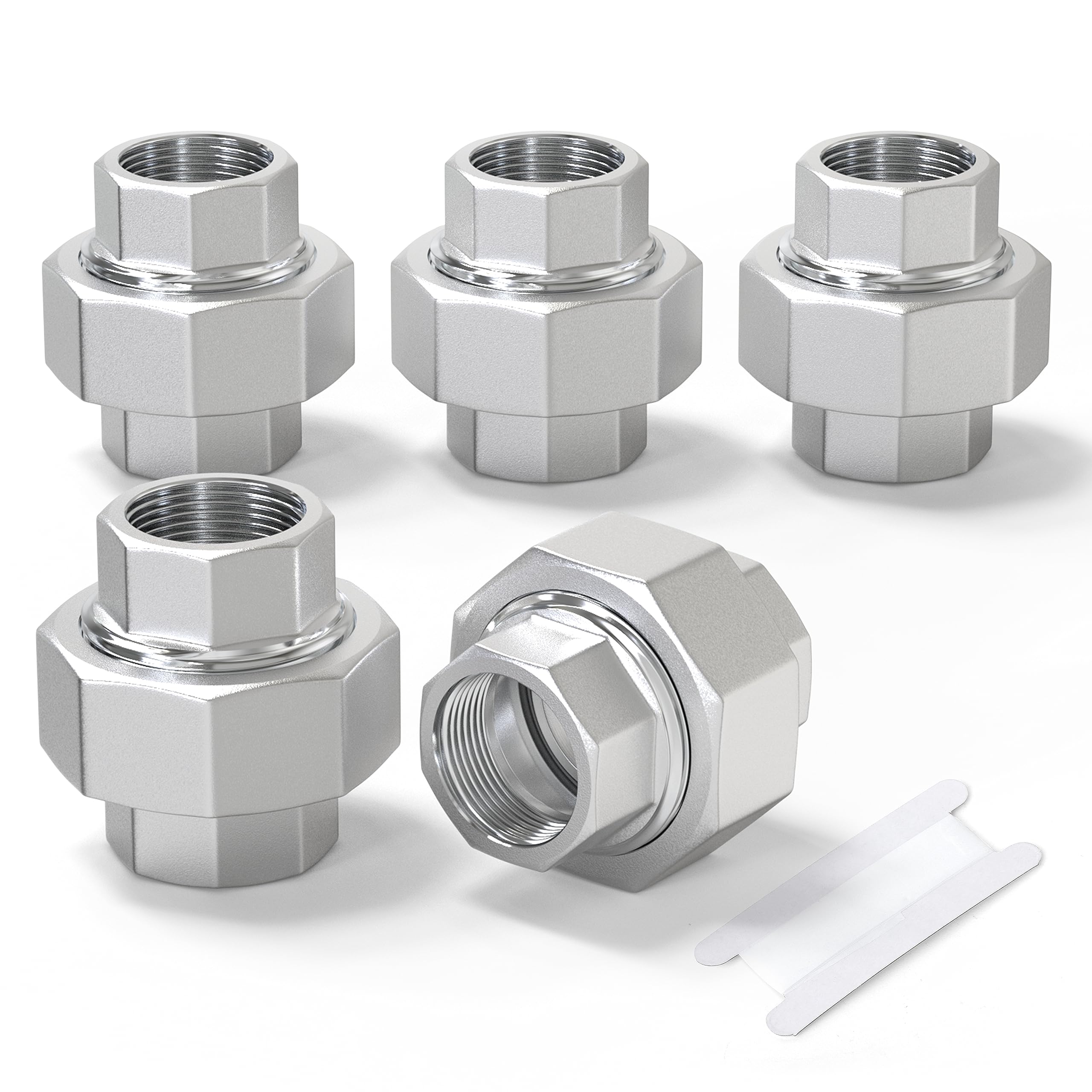 Snapklik.com : 2PCS 304 Stainless Steel Union3/8" NPT Female Cast Pipe ...