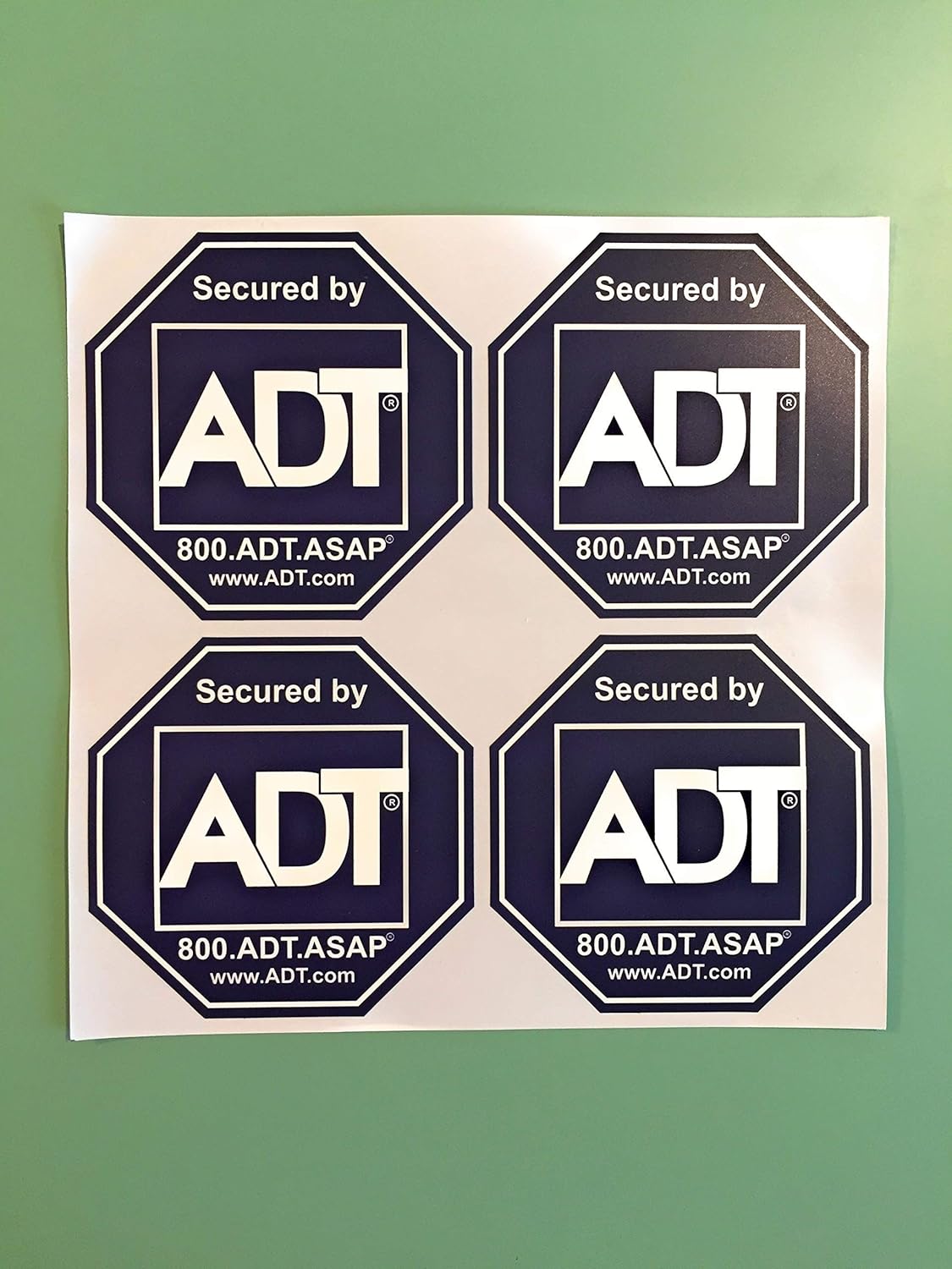Four (4) ADT Home Security Window/Door Decal Stickers : Amazon.ca: Home