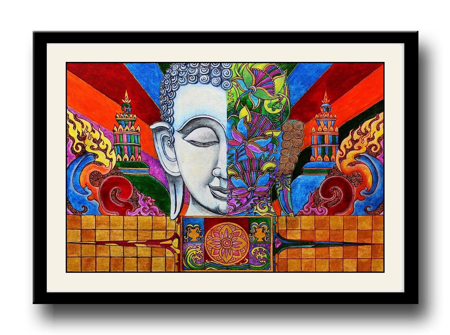 Buy ArtStory Abstract Indian Art framed wall painting Online at Low ...