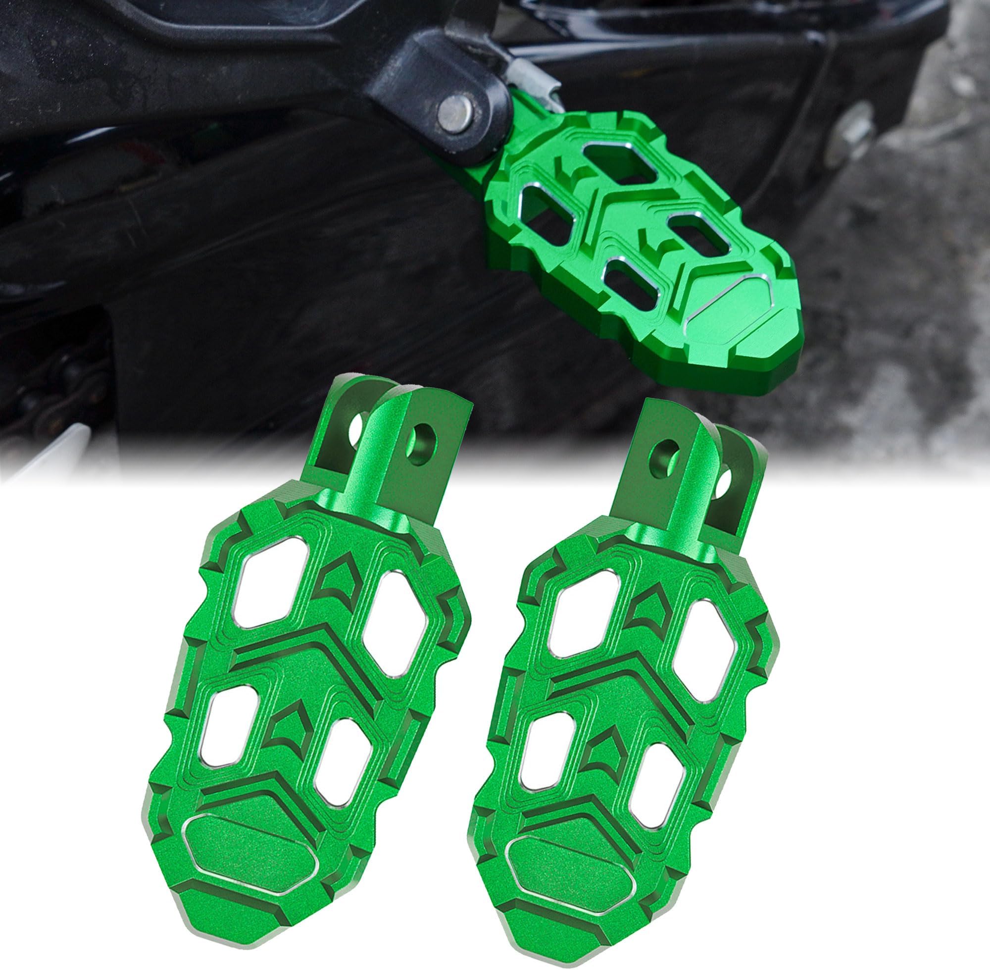 Amazon | Motikvansカワサキニンジャ400 Z400用 ナックルガード グリップガード ハンドガード CNC アルミ製ニンジャカスタムパーツ グリーン | ナックルガード ...