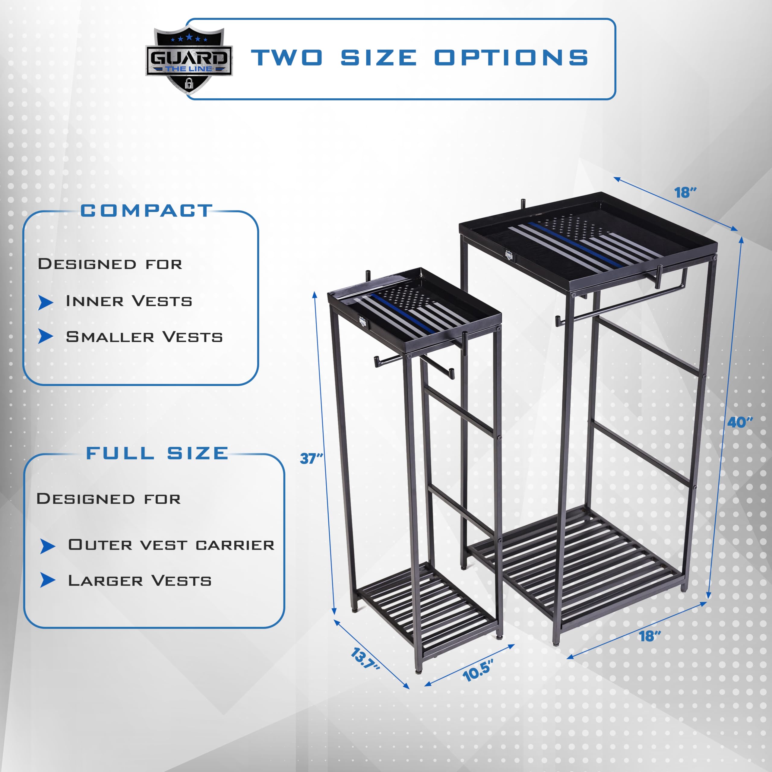 Police Gear Rack - Thin Blue Line Law Enforcement and Military Gear ...