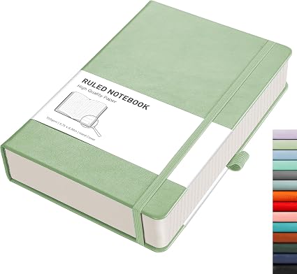 RETTACY Notebook A5, Lined Journal Notebook with 320 Numbered Pages ...