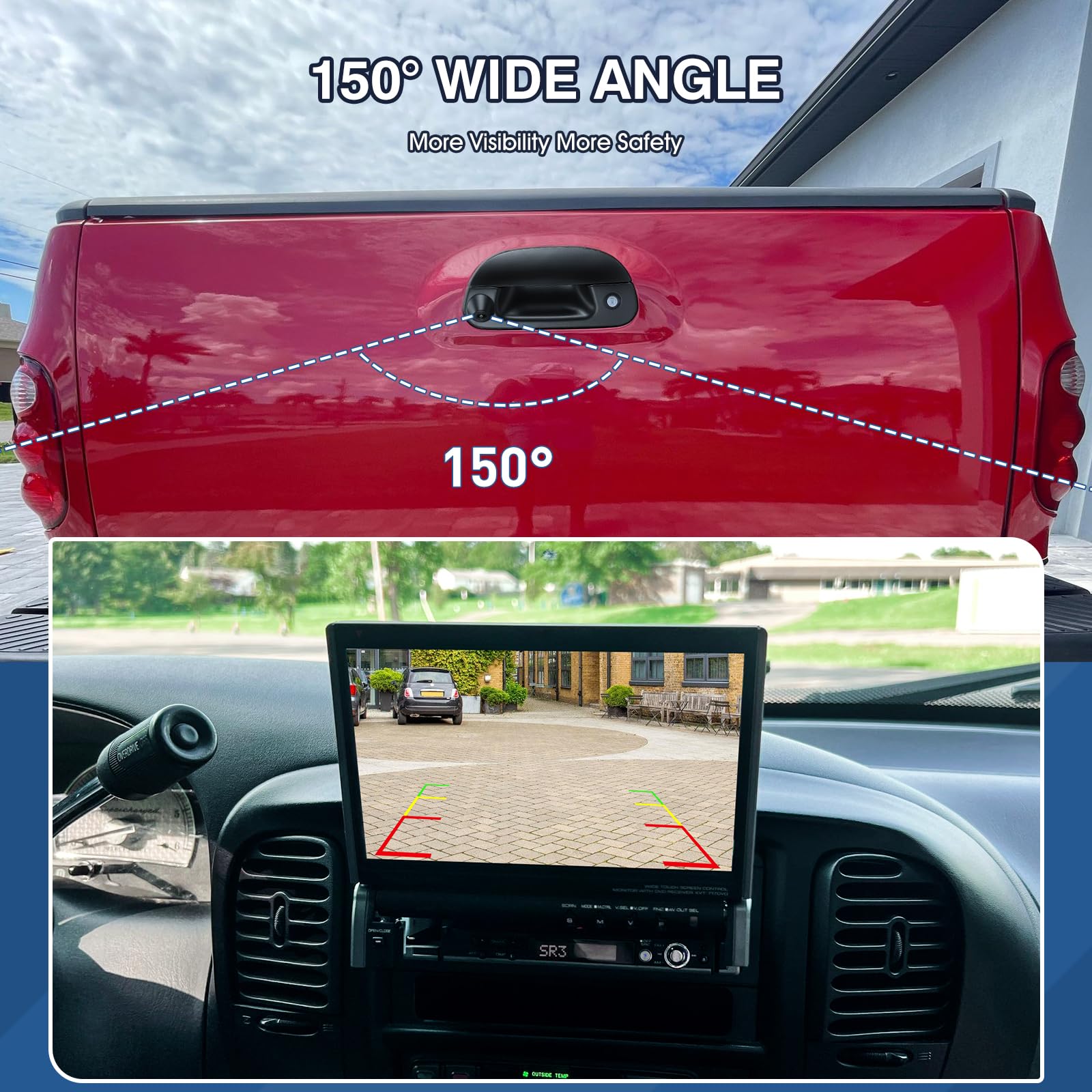Snapklik.com : Tailgate Handle Backup Camera Fit For Ford F150 F250 ...