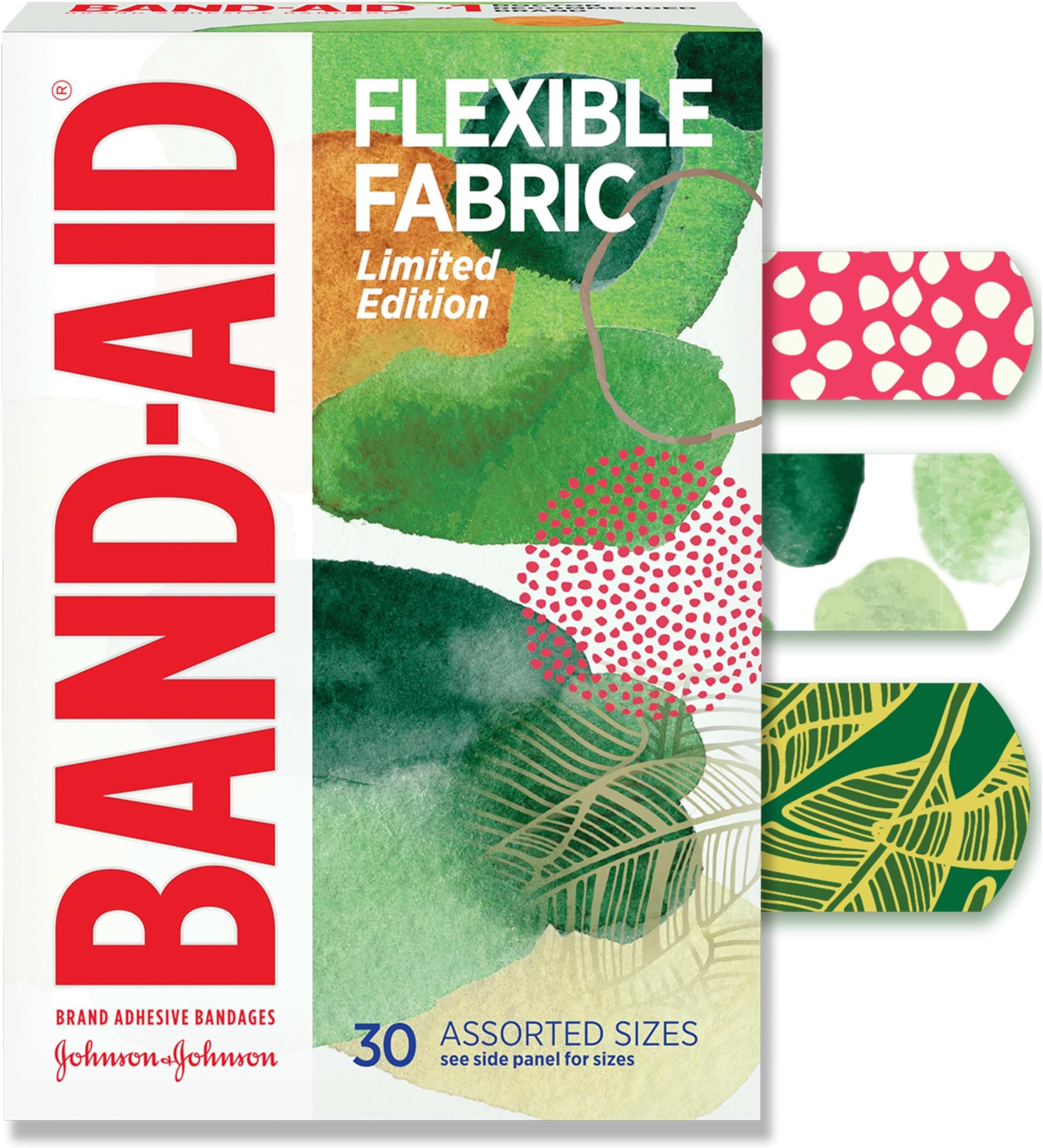 Amazon.com: Band-Aid Brand Flexible Fabric Adhesive Bandages ...