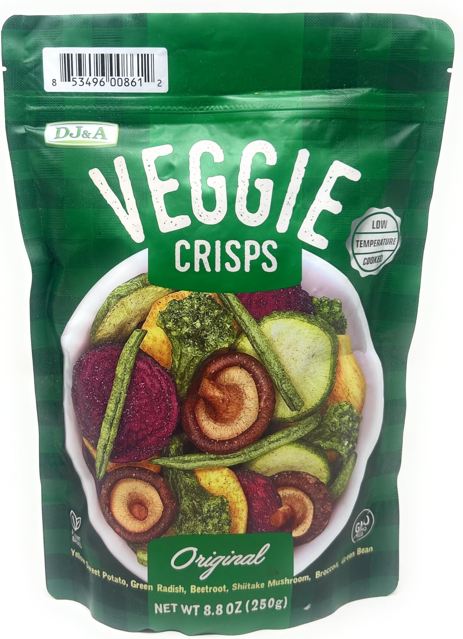 Amazon.com: DJ&A Veggie Crisps Original 8.8oz - 1 bag